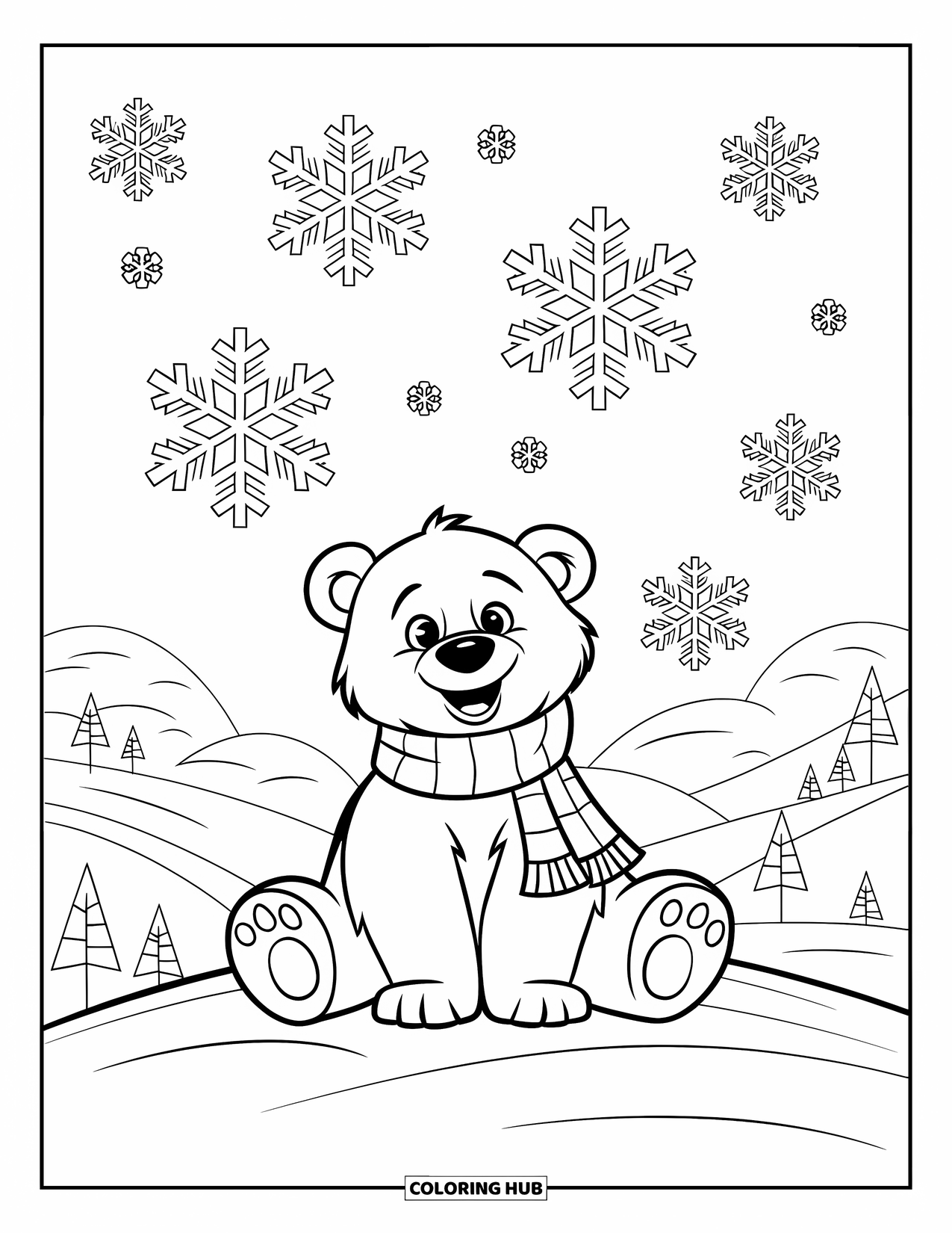 100+ Winter Animal Coloring Pages for Kids & Adults (Free Printable PDFs)
