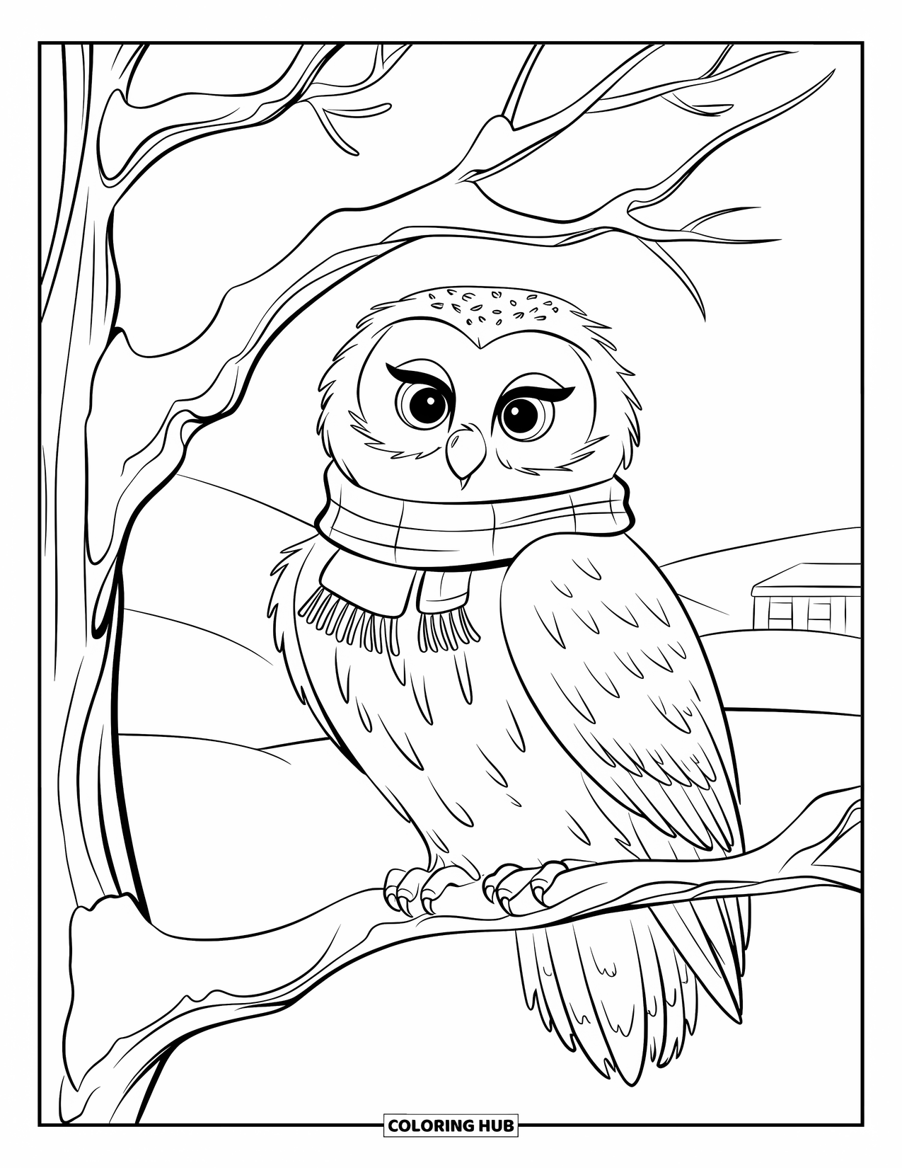 100+ Winter Animal Coloring Pages for Kids & Adults (Free Printable PDFs)