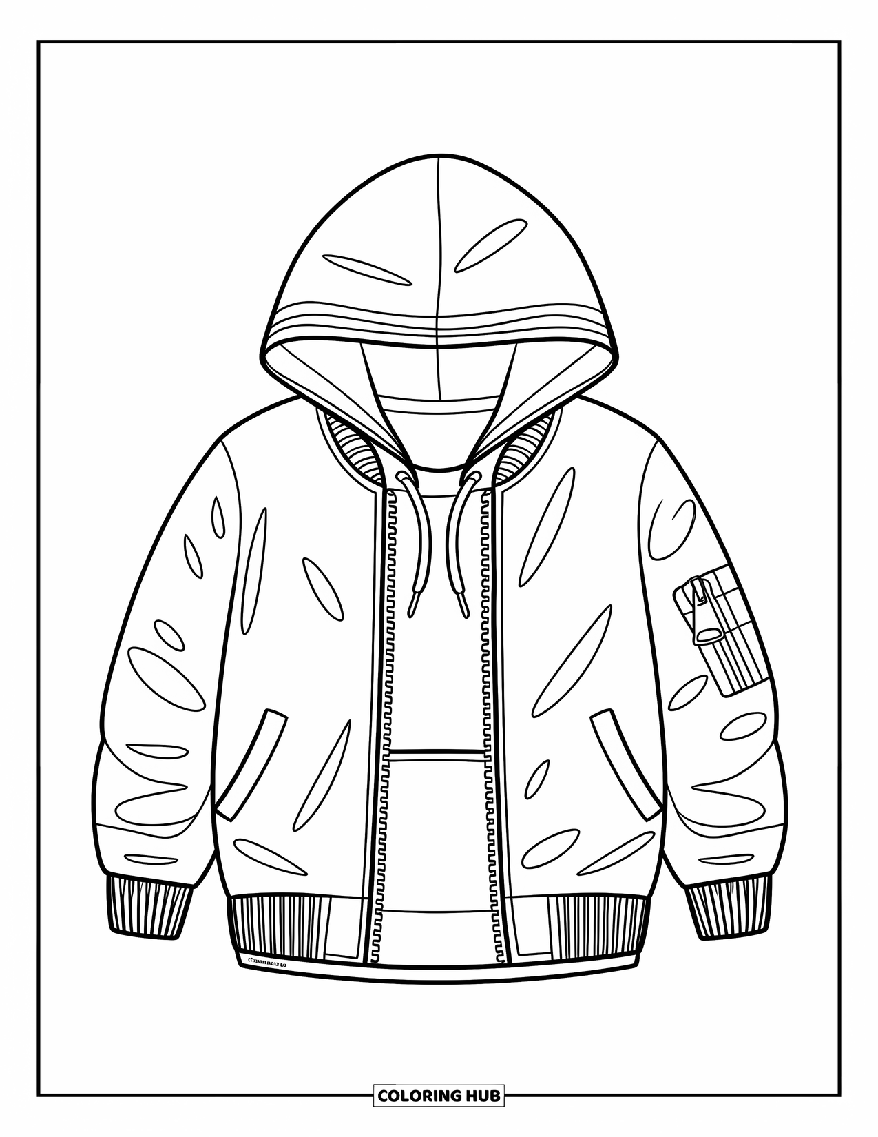105+ Winter Clothes Coloring Pages for Kids & Adults (Free Printable PDFs)