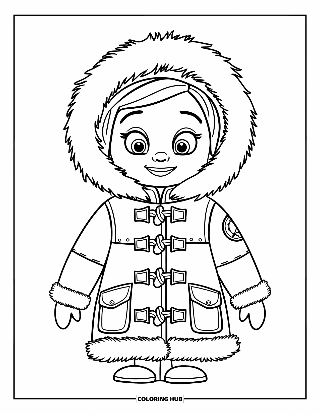 105+ Winter Clothes Coloring Pages for Kids & Adults (Free Printable PDFs)