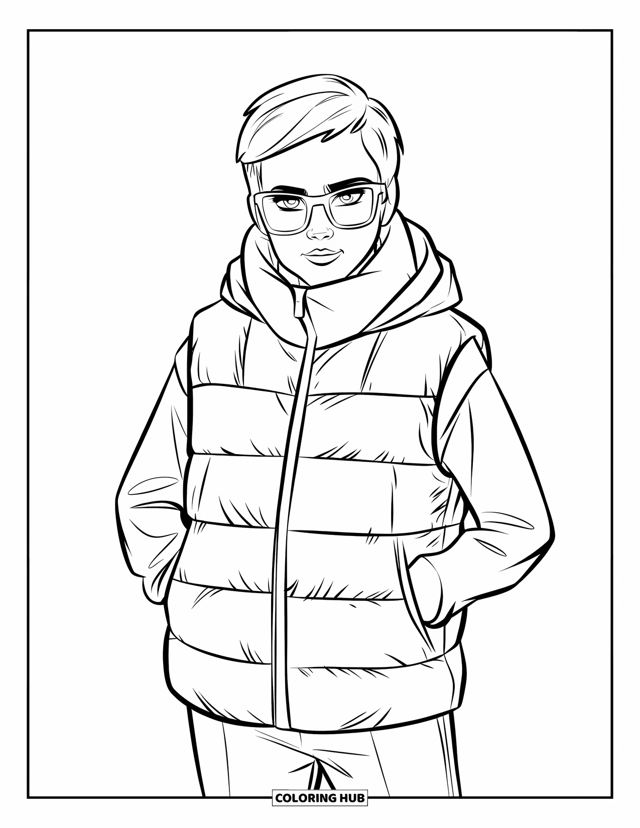 105+ Winter Clothes Coloring Pages for Kids & Adults (Free Printable PDFs)