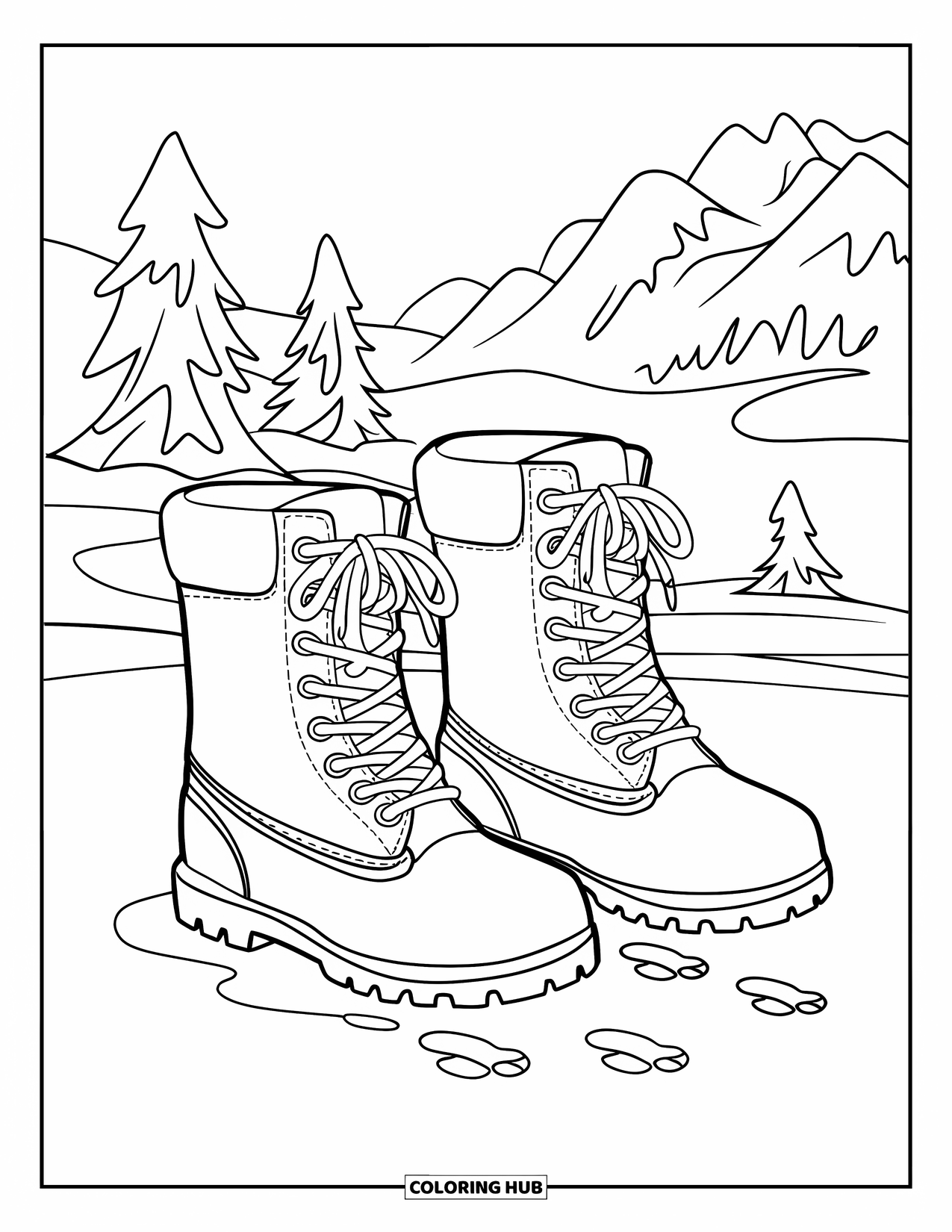105+ Winter Clothes Coloring Pages for Kids & Adults (Free Printable PDFs)