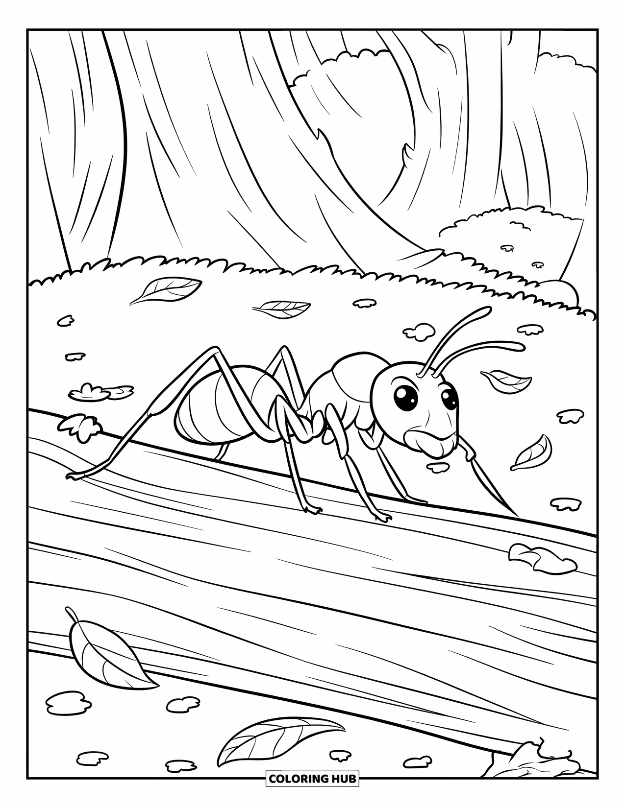 60+ Ant Coloring Pages for Kids & Adults (Free Printable PDFs)