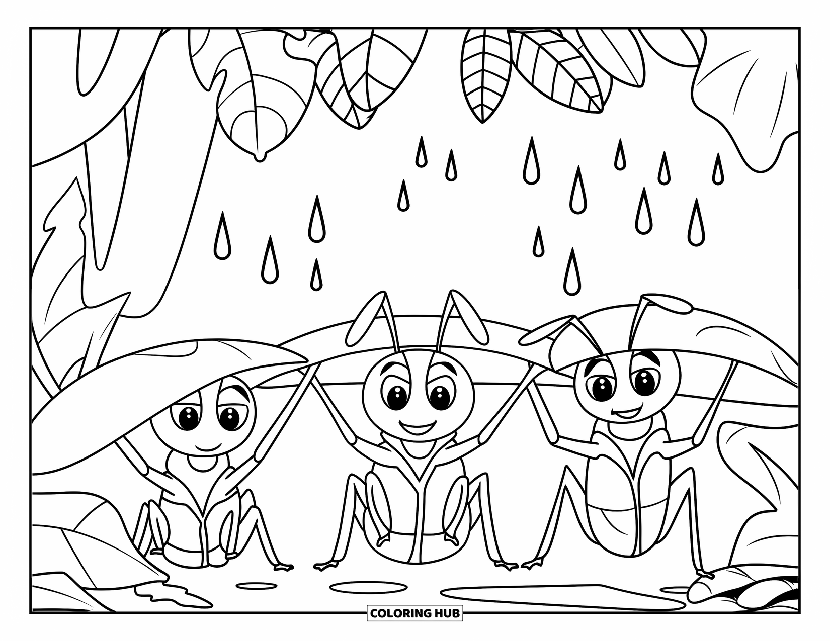 60+ Ant Coloring Pages for Kids & Adults (Free Printable PDFs)