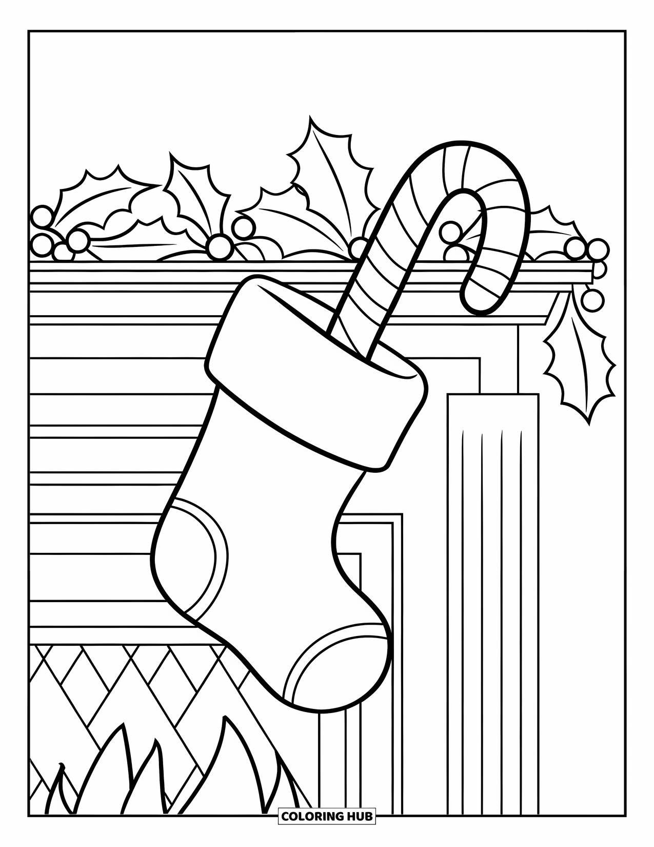 80+ Christmas Candy Coloring Pages for Kids & Adults (Free Printable PDFs)