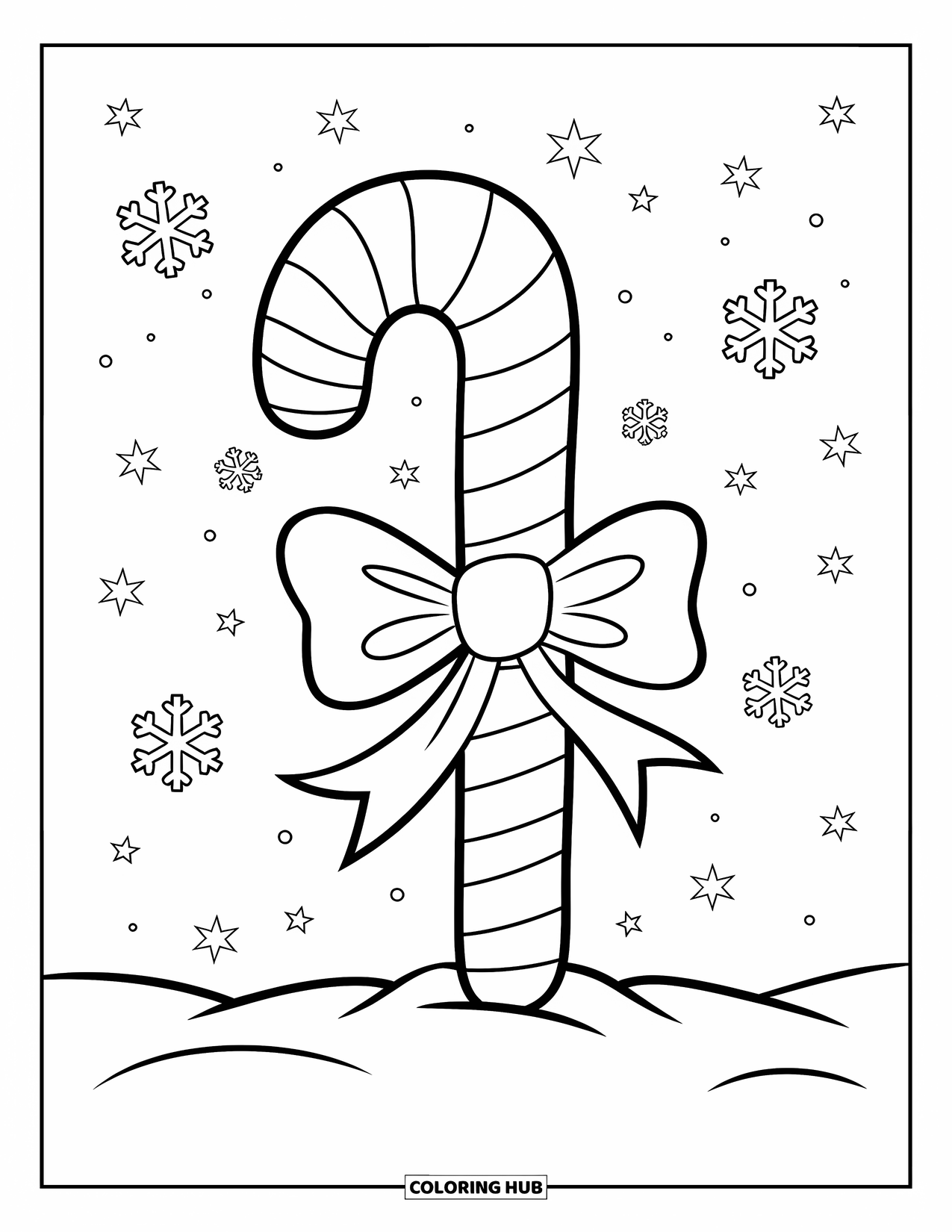 80+ Christmas Candy Coloring Pages for Kids & Adults (Free Printable PDFs)