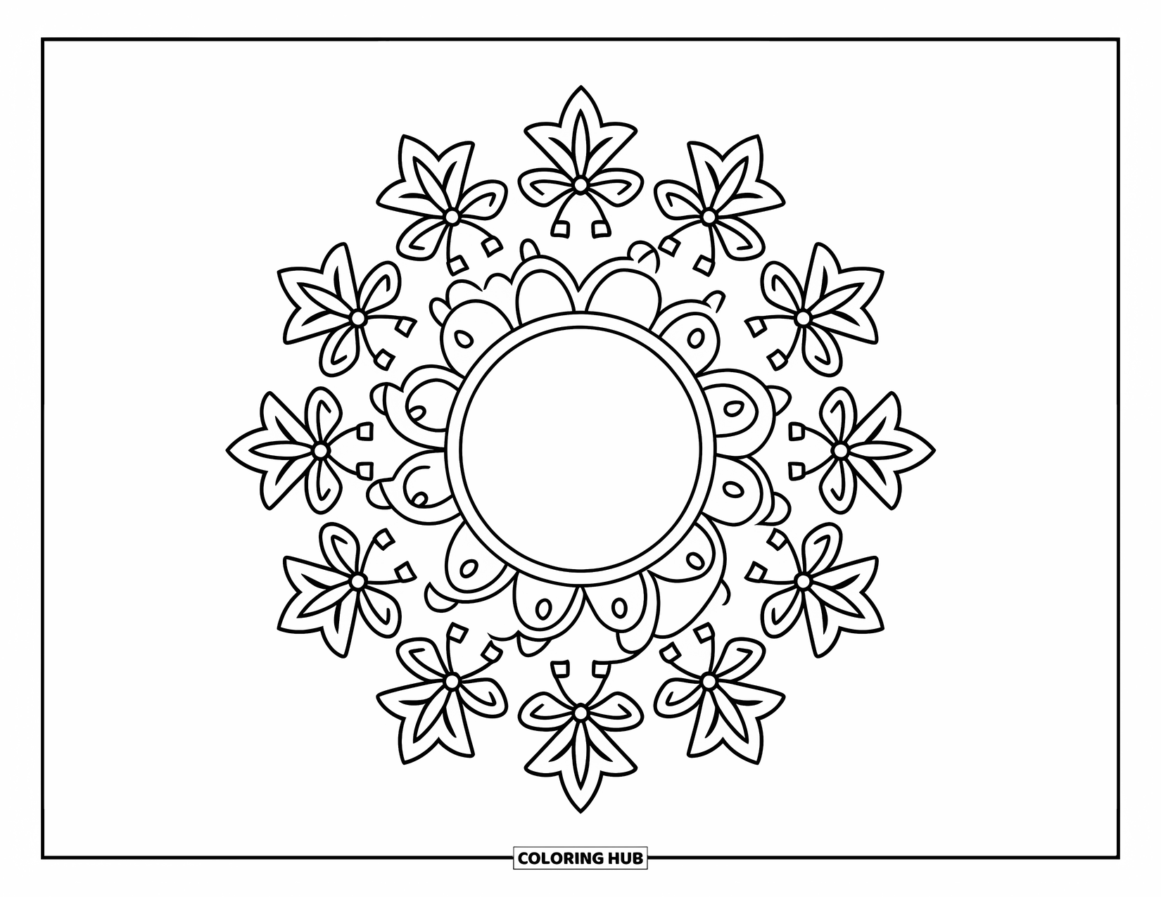 120+ Christmas Mandala Coloring Pages for Kids & Adults (Free Printable ...