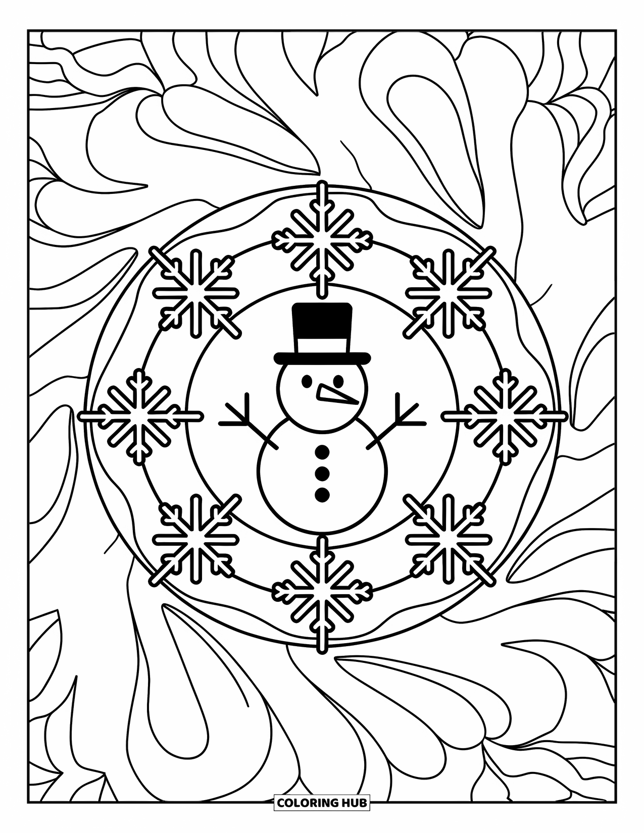 120+ Christmas Mandala Coloring Pages for Kids & Adults (Free Printable ...