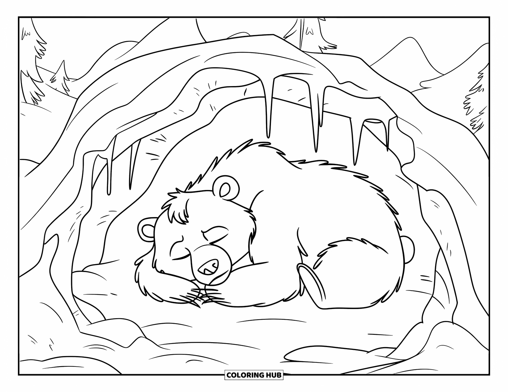 70+ Hibernating Animals Coloring Pages for Kids & Adults (Free ...