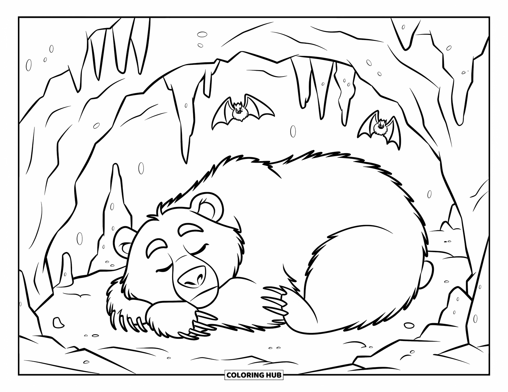 70+ Hibernating Animals Coloring Pages for Kids & Adults (Free ...