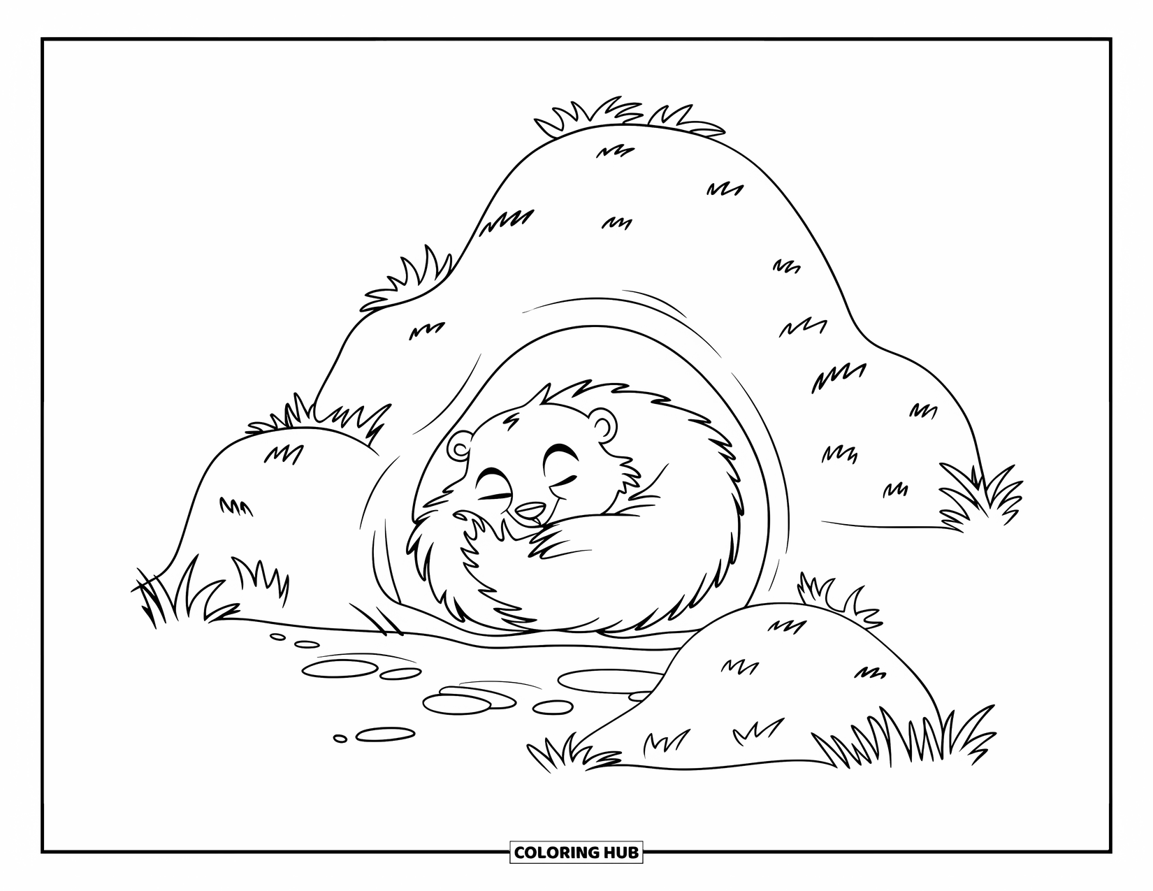 70+ Hibernating Animals Coloring Pages for Kids & Adults (Free ...