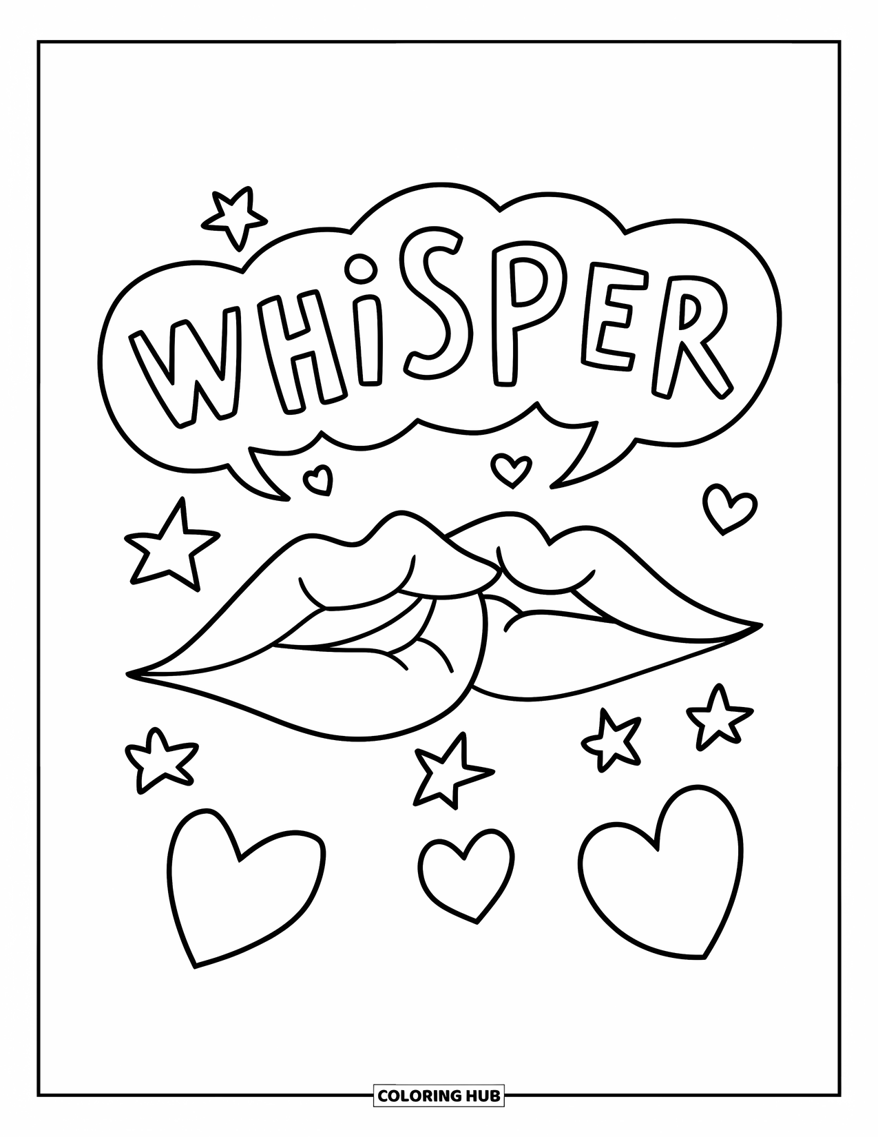 65+ Lips Coloring Pages for Kids & Adults (Free Printable PDFs)