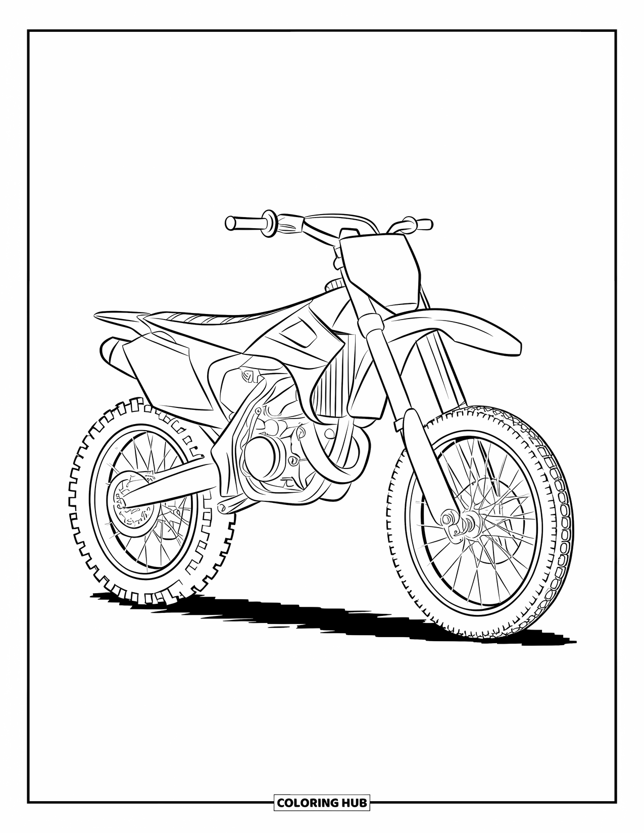 75+ Motocross Coloring Pages for Kids & Adults (Free Printable PDFs)