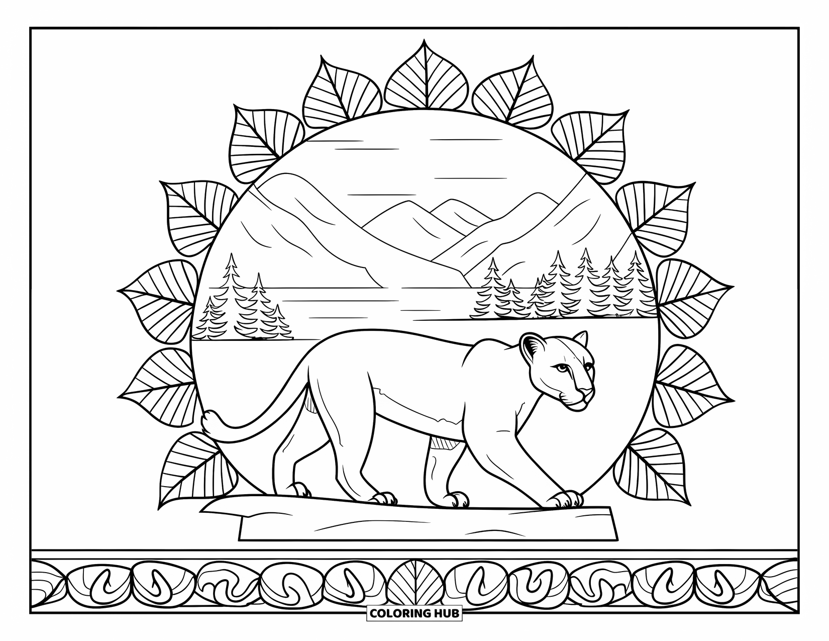 85+ Mountain Lion Coloring Pages for Kids & Adults (Free Printable PDFs)