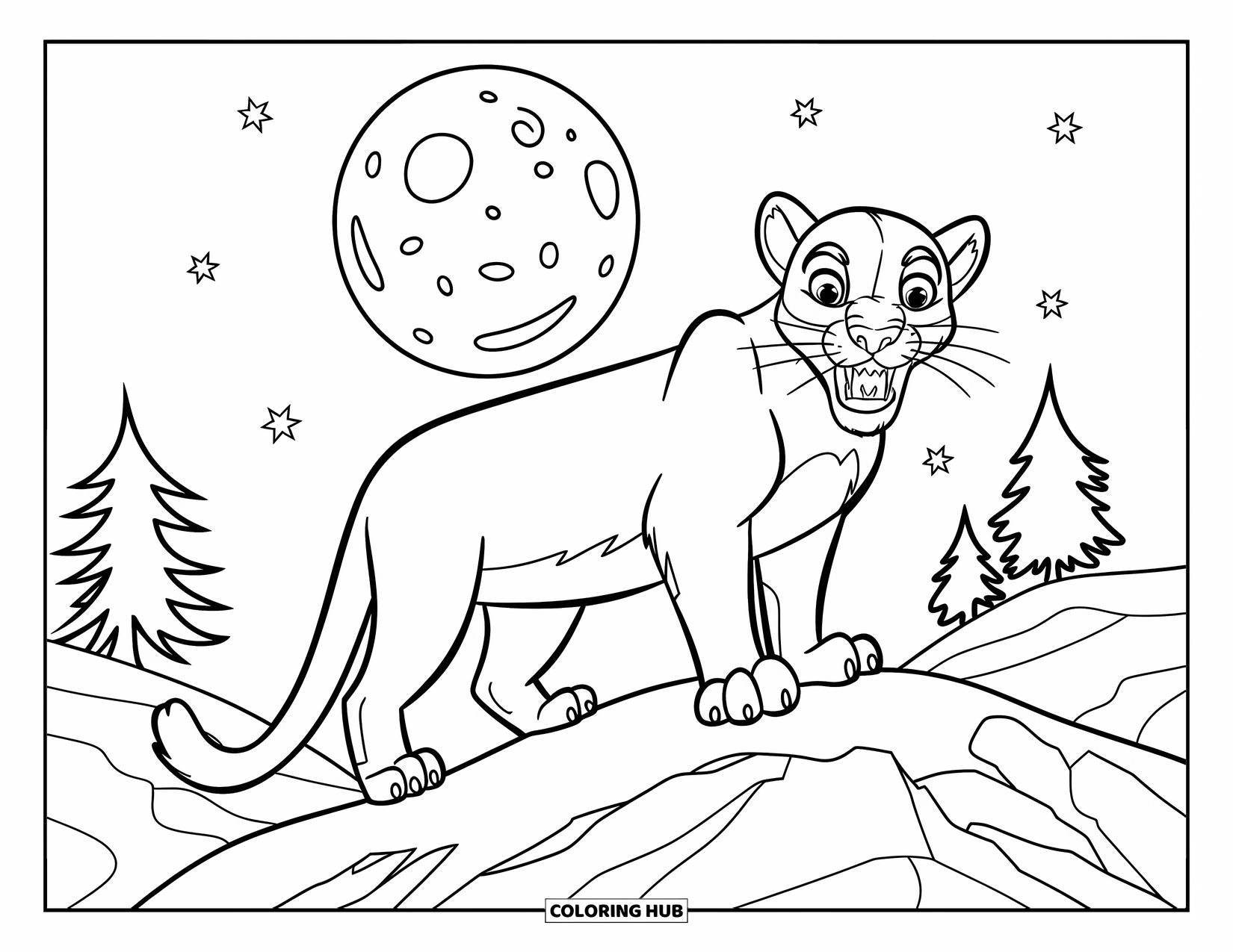 85+ Mountain Lion Coloring Pages for Kids & Adults (Free Printable PDFs)