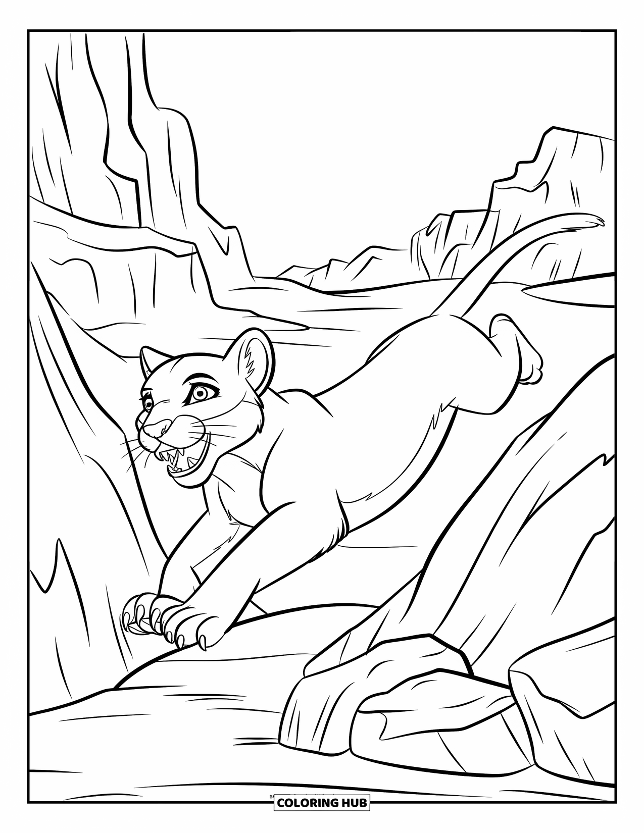 85+ Mountain Lion Coloring Pages for Kids & Adults (Free Printable PDFs)