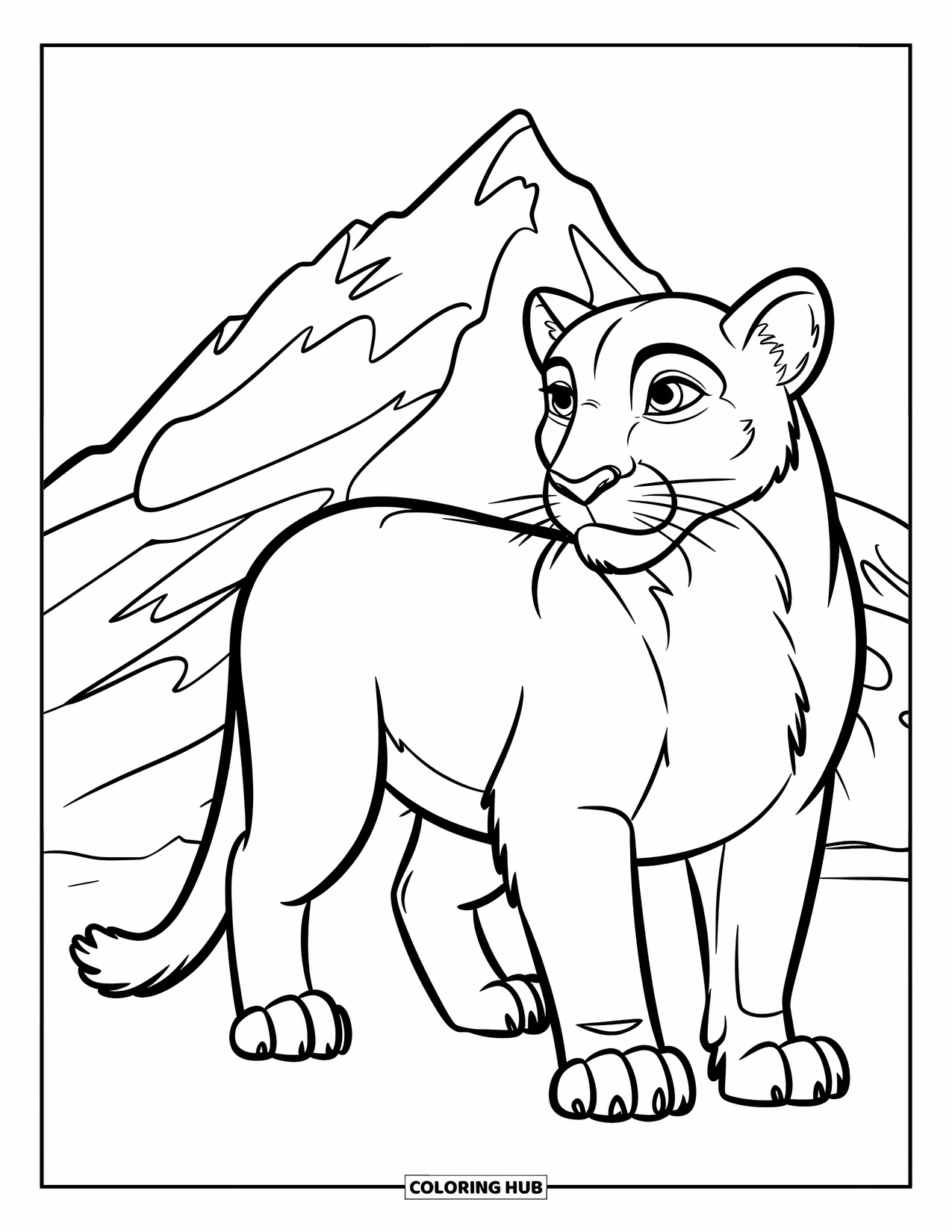 85+ Mountain Lion Coloring Pages for Kids & Adults (Free Printable PDFs)