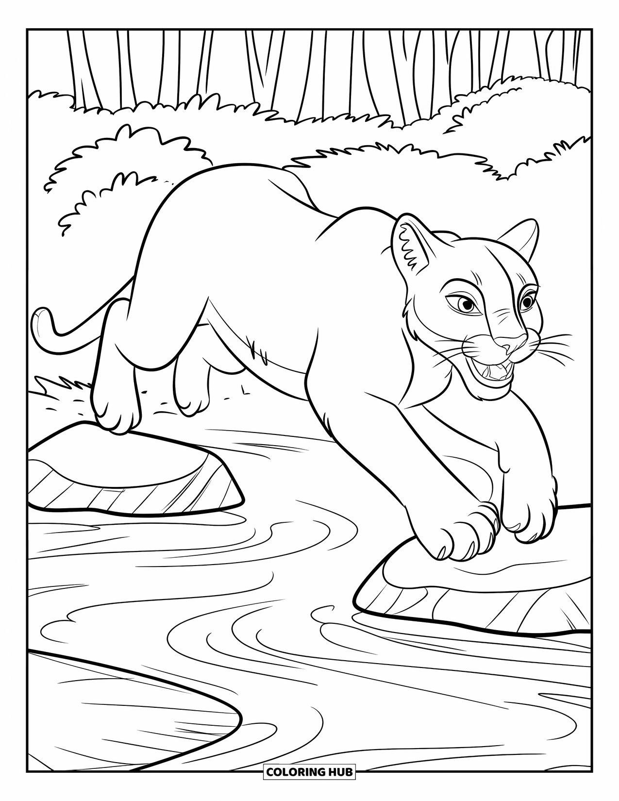 85+ Mountain Lion Coloring Pages for Kids & Adults (Free Printable PDFs)