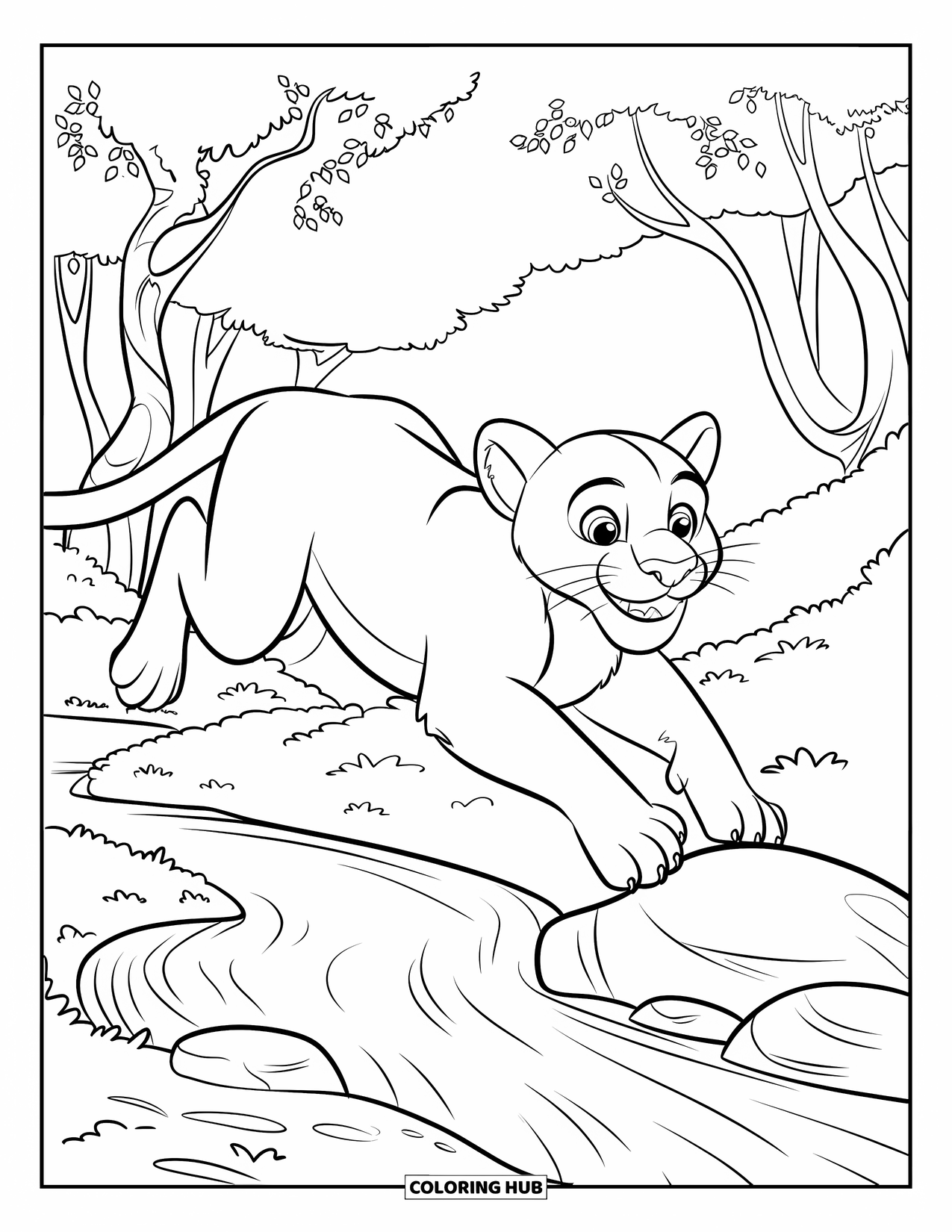 85+ Mountain Lion Coloring Pages for Kids & Adults (Free Printable PDFs)
