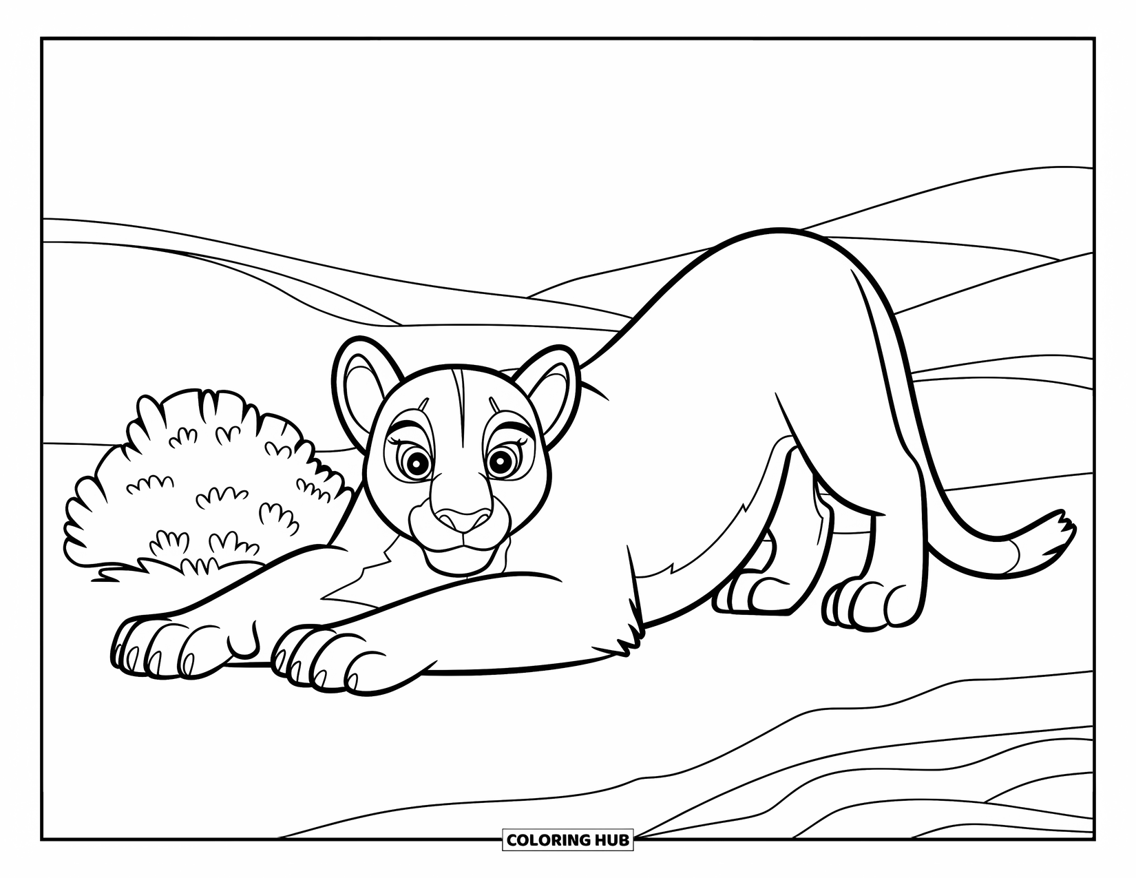 85+ Mountain Lion Coloring Pages for Kids & Adults (Free Printable PDFs)