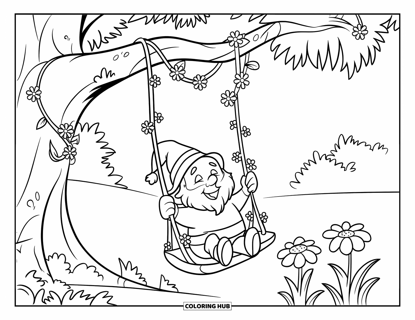 85+ Spring Gnome Coloring Pages for Kids & Adults (Free Printable PDFs)
