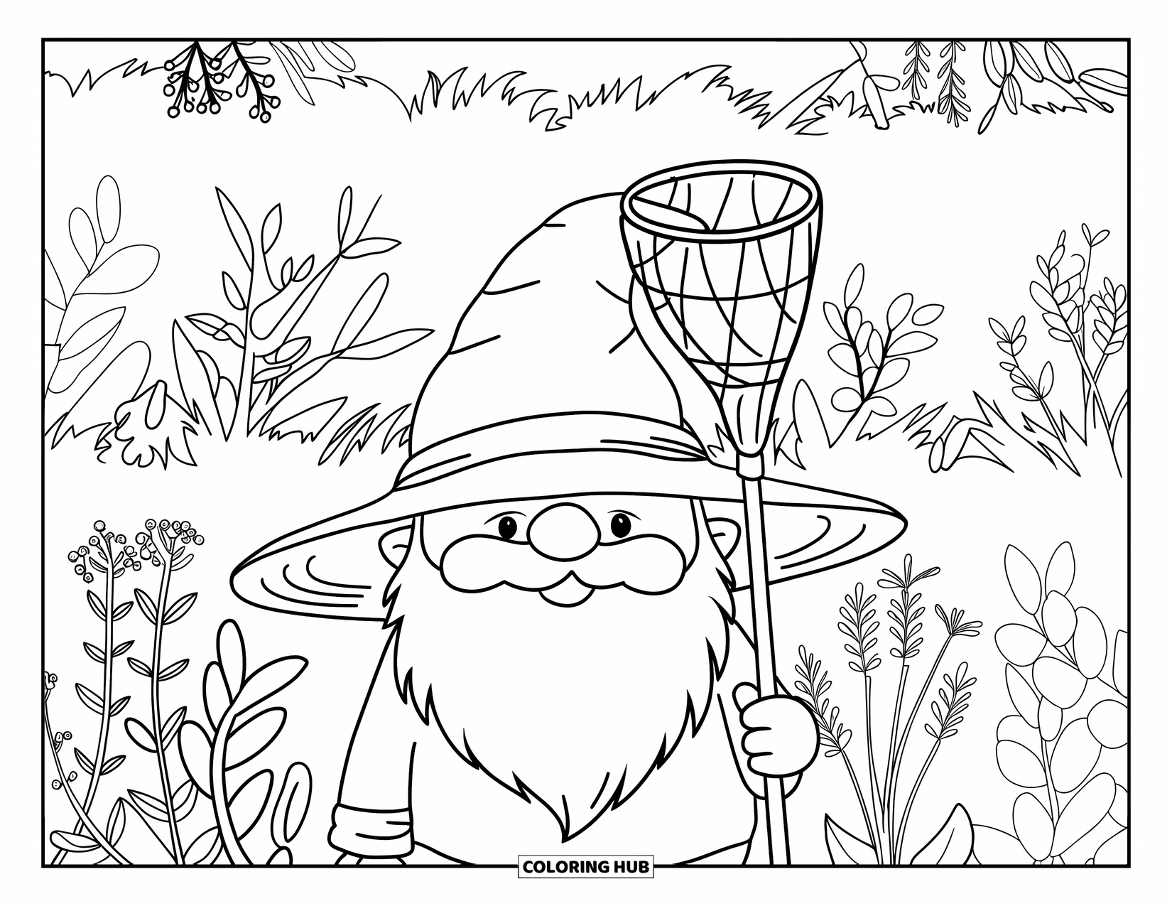 80+ Summer Gnome Coloring Pages for Kids & Adults (Free Printable PDFs)