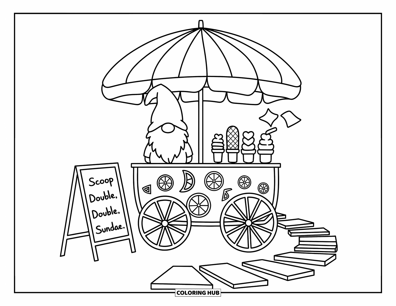 80+ Summer Gnome Coloring Pages for Kids & Adults (Free)