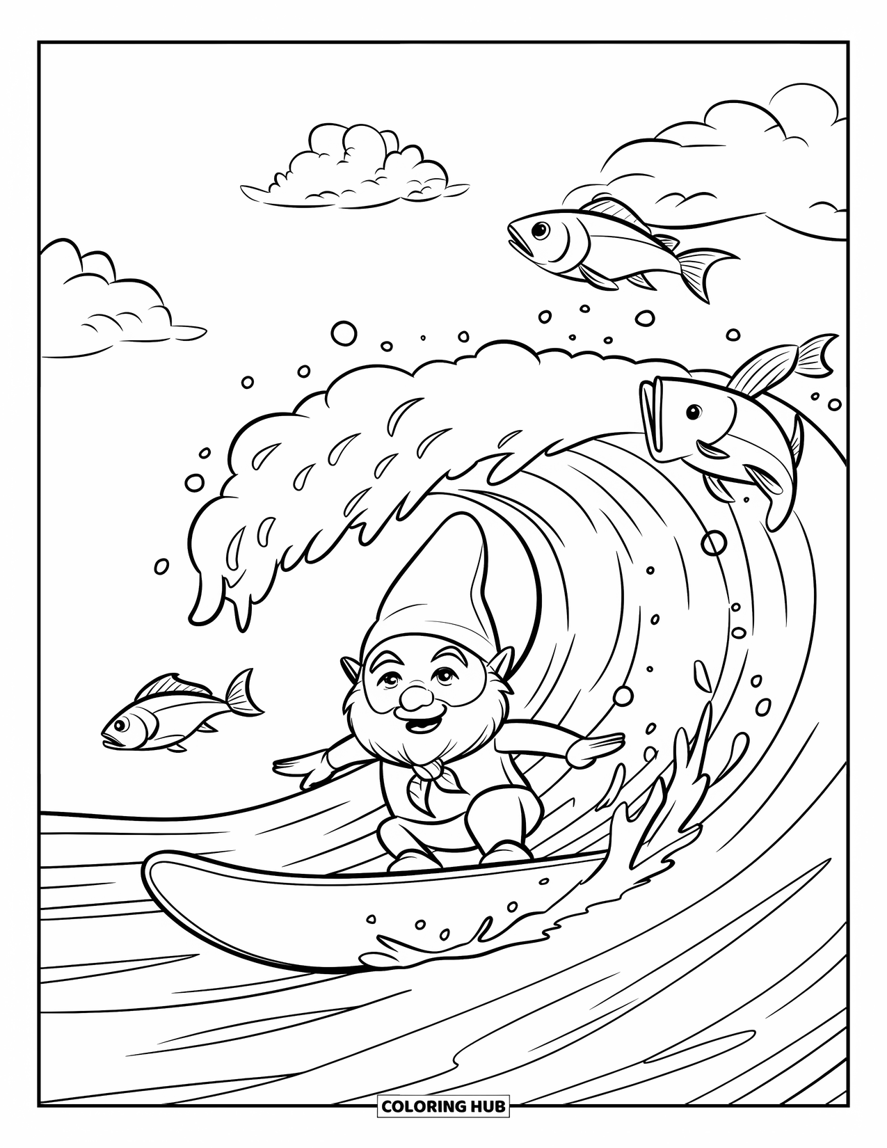 80+ Summer Gnome Coloring Pages for Kids & Adults (Free Printable PDFs)