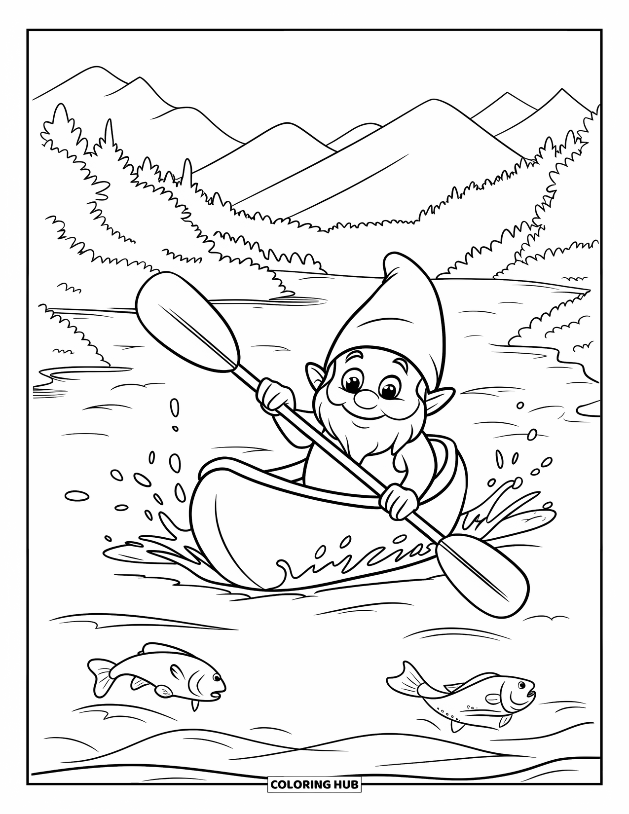80+ Summer Gnome Coloring Pages for Kids & Adults (Free Printable PDFs)