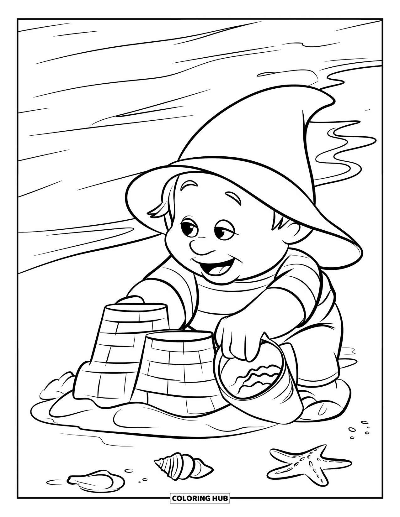 80+ Summer Gnome Coloring Pages for Kids & Adults (Free Printable PDFs)