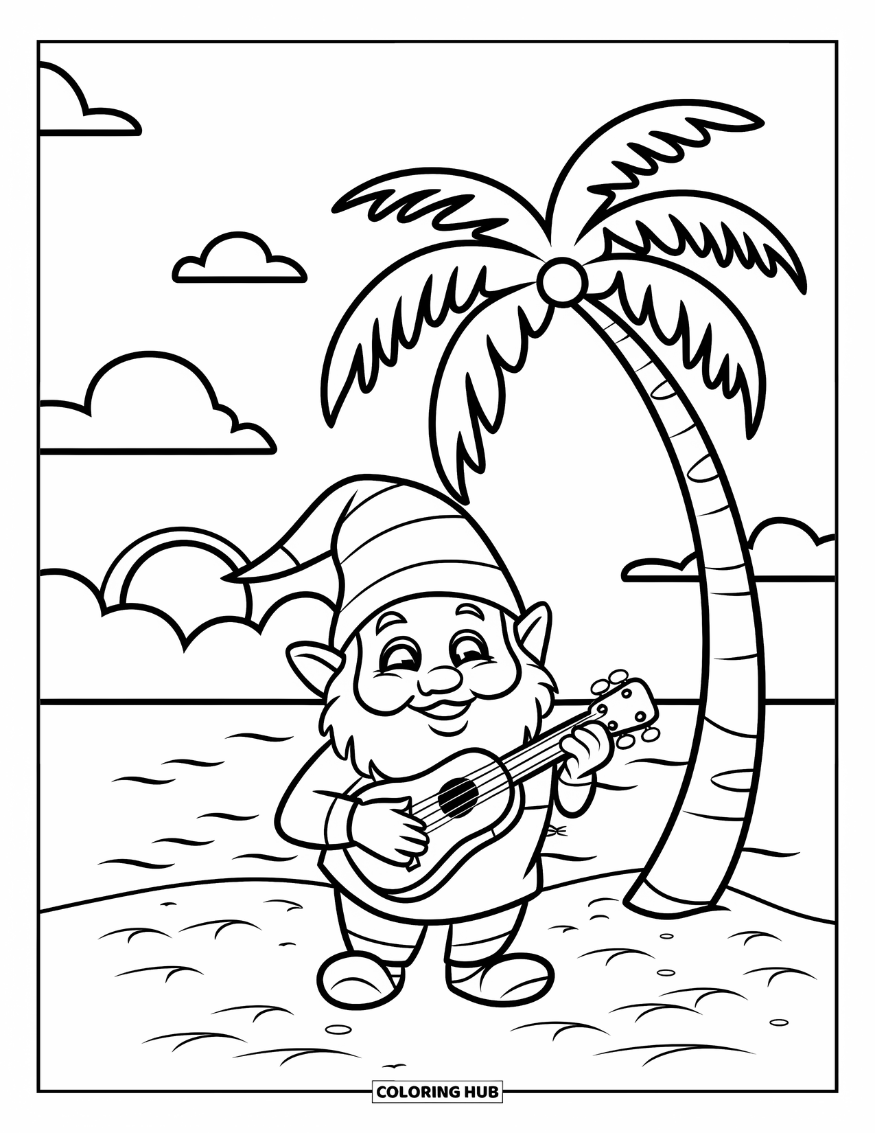 80+ Summer Gnome Coloring Pages for Kids & Adults (Free Printable PDFs)