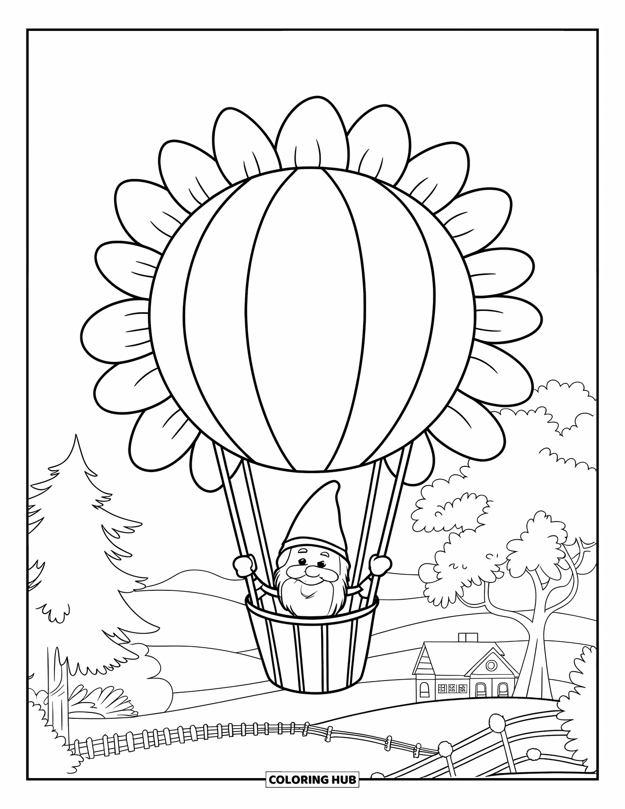 80+ Summer Gnome Coloring Pages for Kids & Adults (Free)