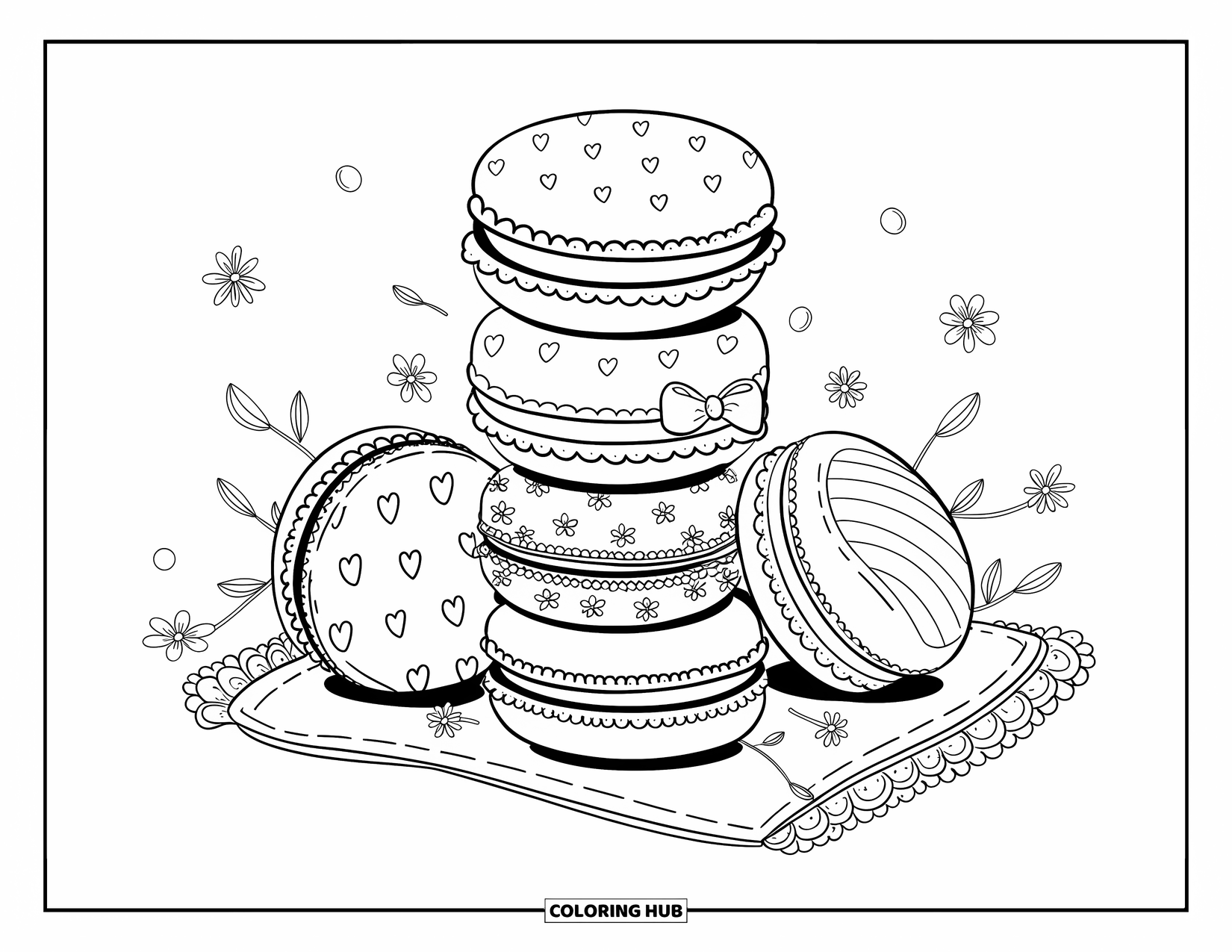 80+ Sweet Treats Coloring Pages for Kids & Adults (Free Printable PDFs)