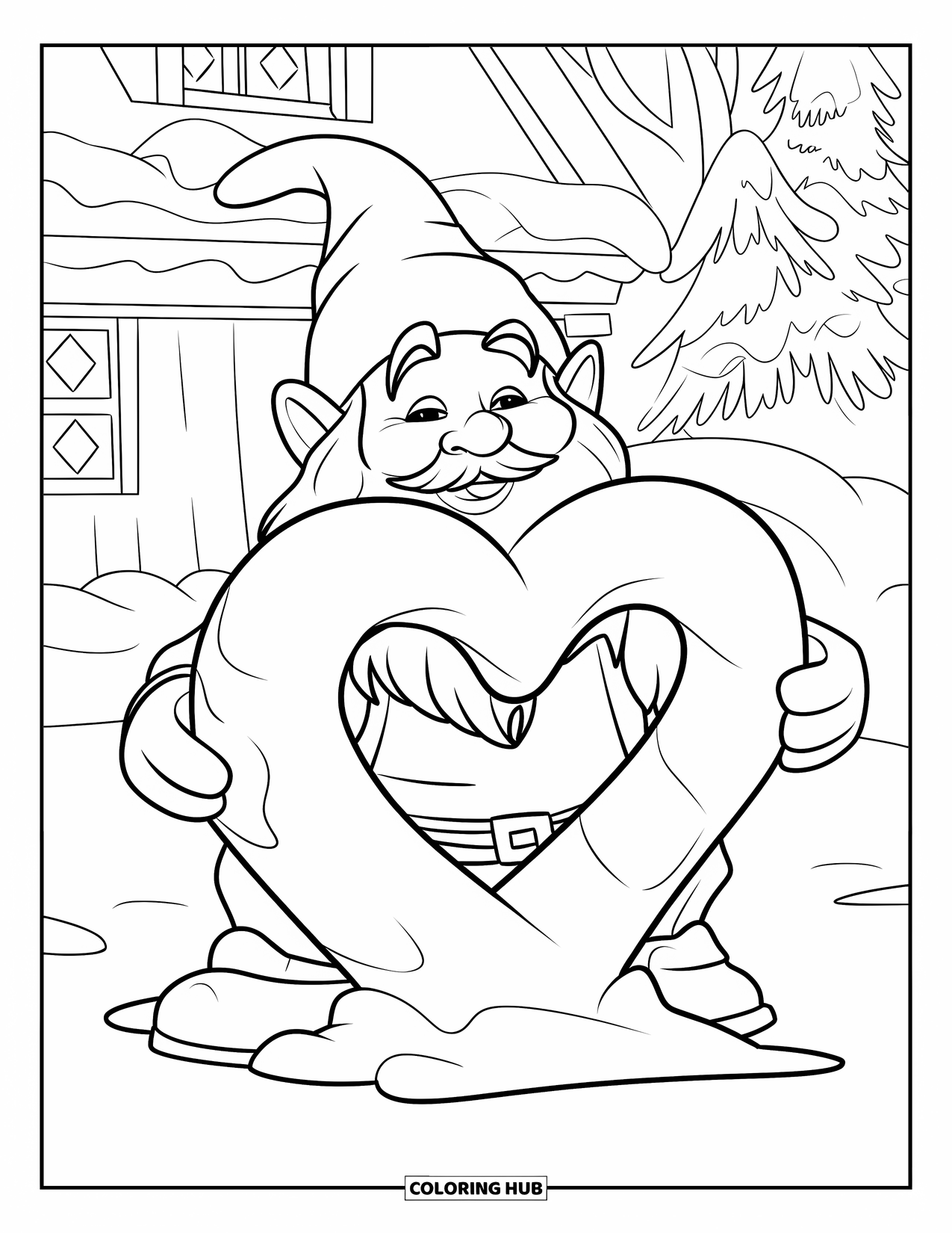 100+ Valentine Gnome Coloring Pages for Kids & Adults (Free Printable PDFs)