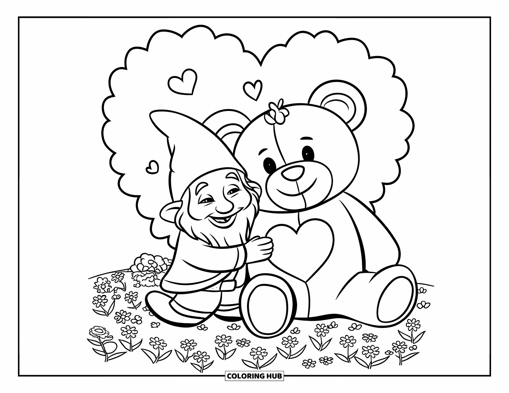 100+ Valentine Gnome Coloring Pages for Kids & Adults (Free Printable PDFs)