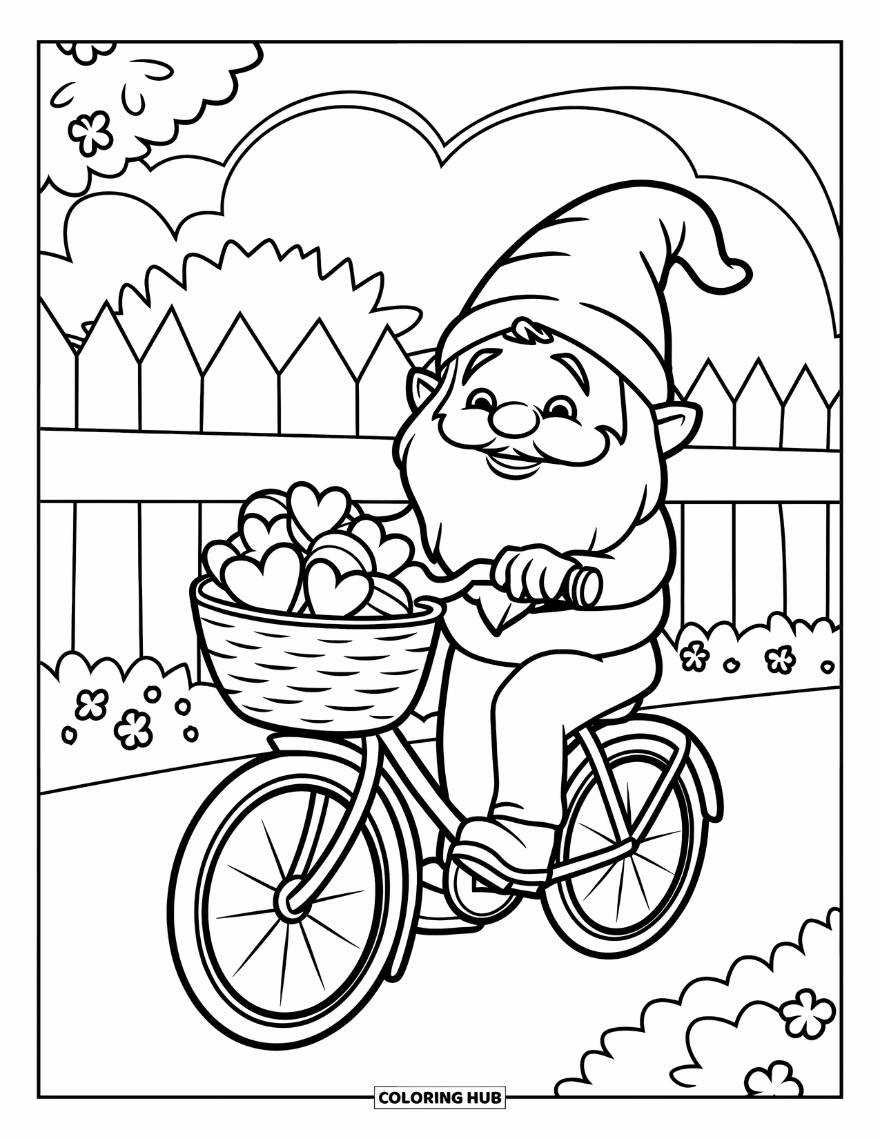 100+ Valentine Gnome Coloring Pages for Kids & Adults (Free Printable PDFs)