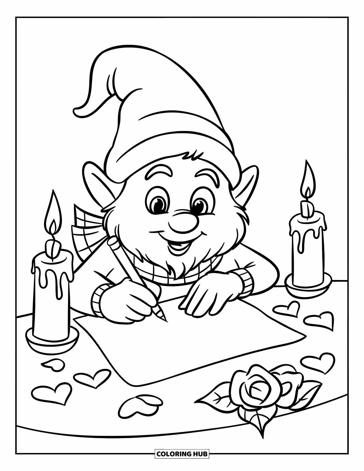 100+ Valentine Gnome Coloring Pages for Kids & Adults (Free Printable PDFs)