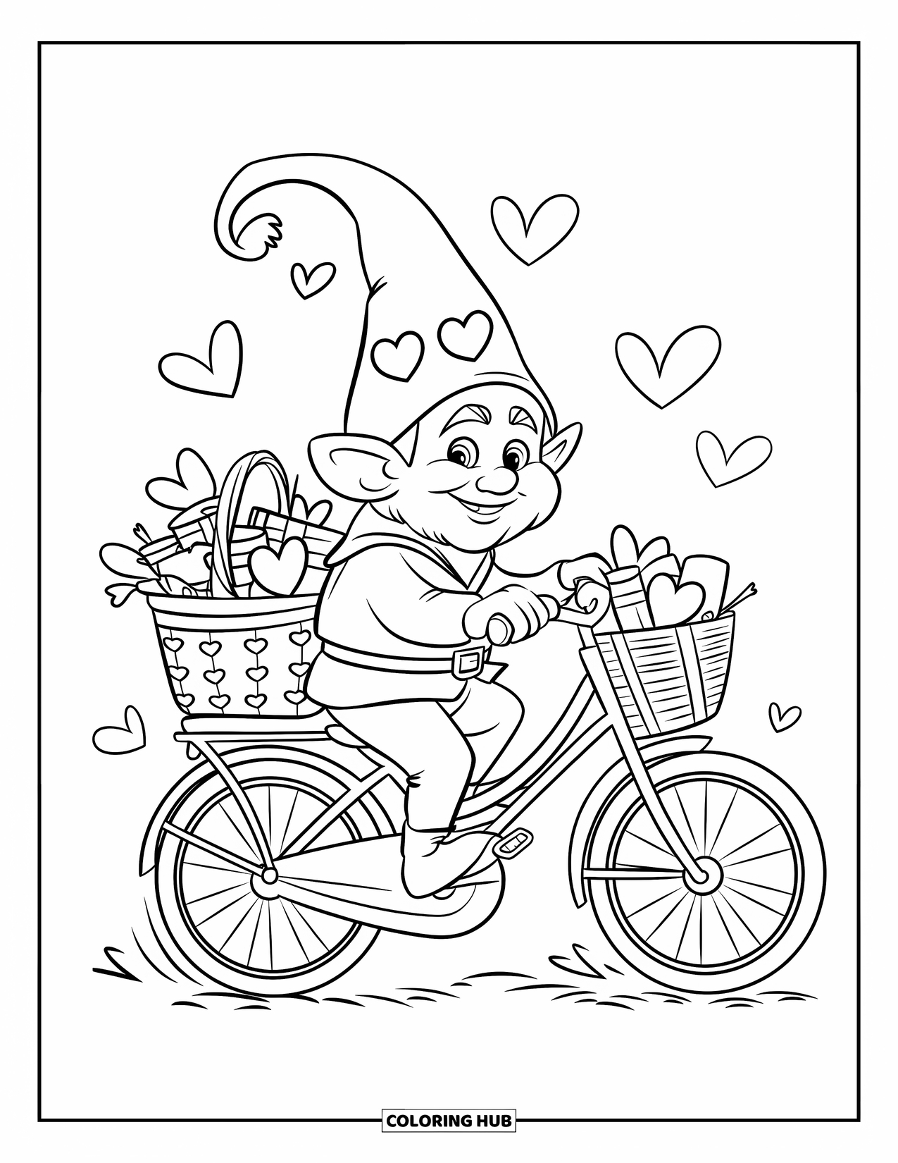 100+ Valentine Gnome Coloring Pages for Kids & Adults (Free Printable PDFs)