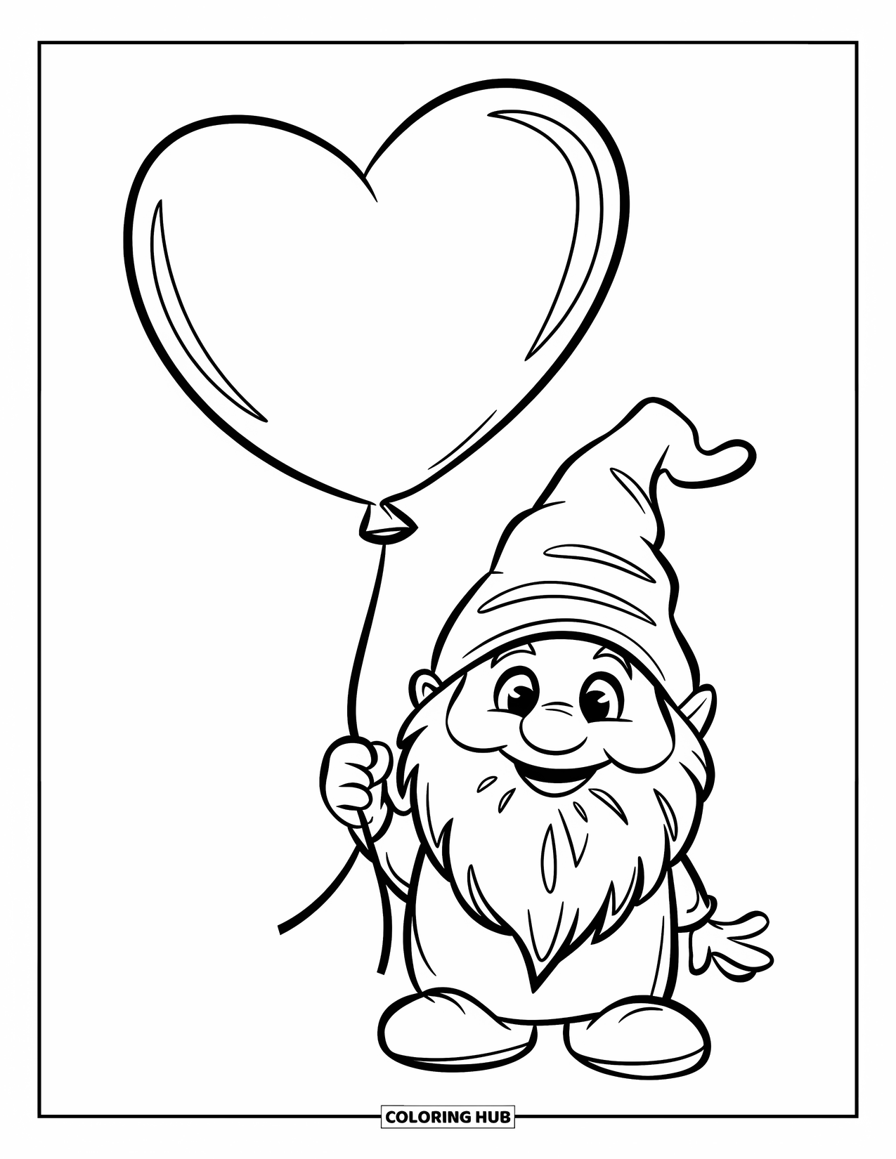 100+ Valentine Gnome Coloring Pages for Kids & Adults (Free Printable PDFs)