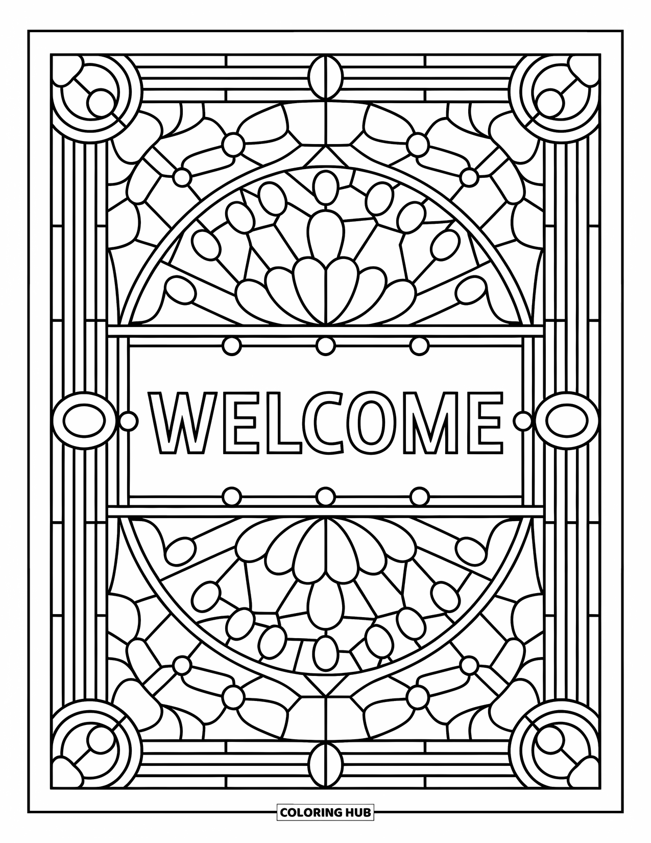 75+ Welcome Coloring Pages for Kids & Adults (Free Printable PDFs)