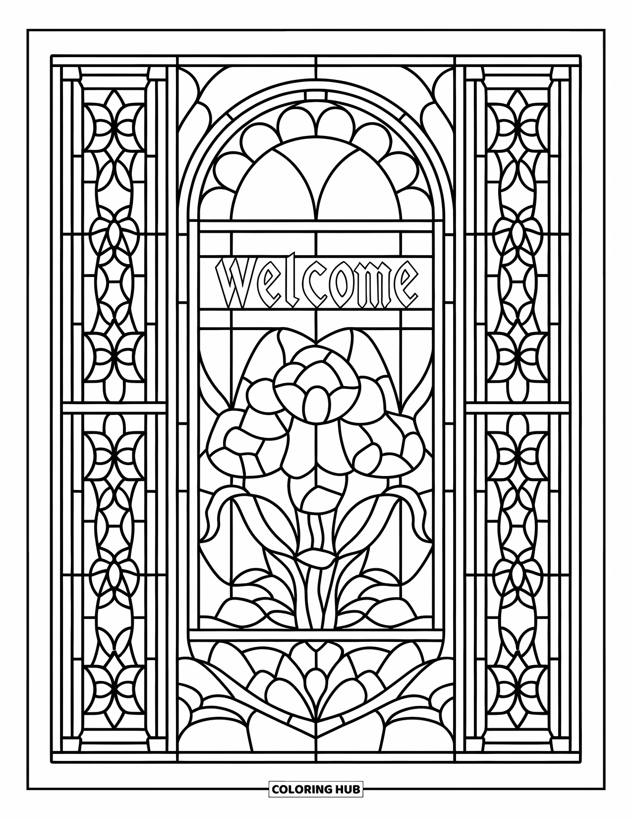 75+ Welcome Coloring Pages for Kids & Adults (Free Printable PDFs)