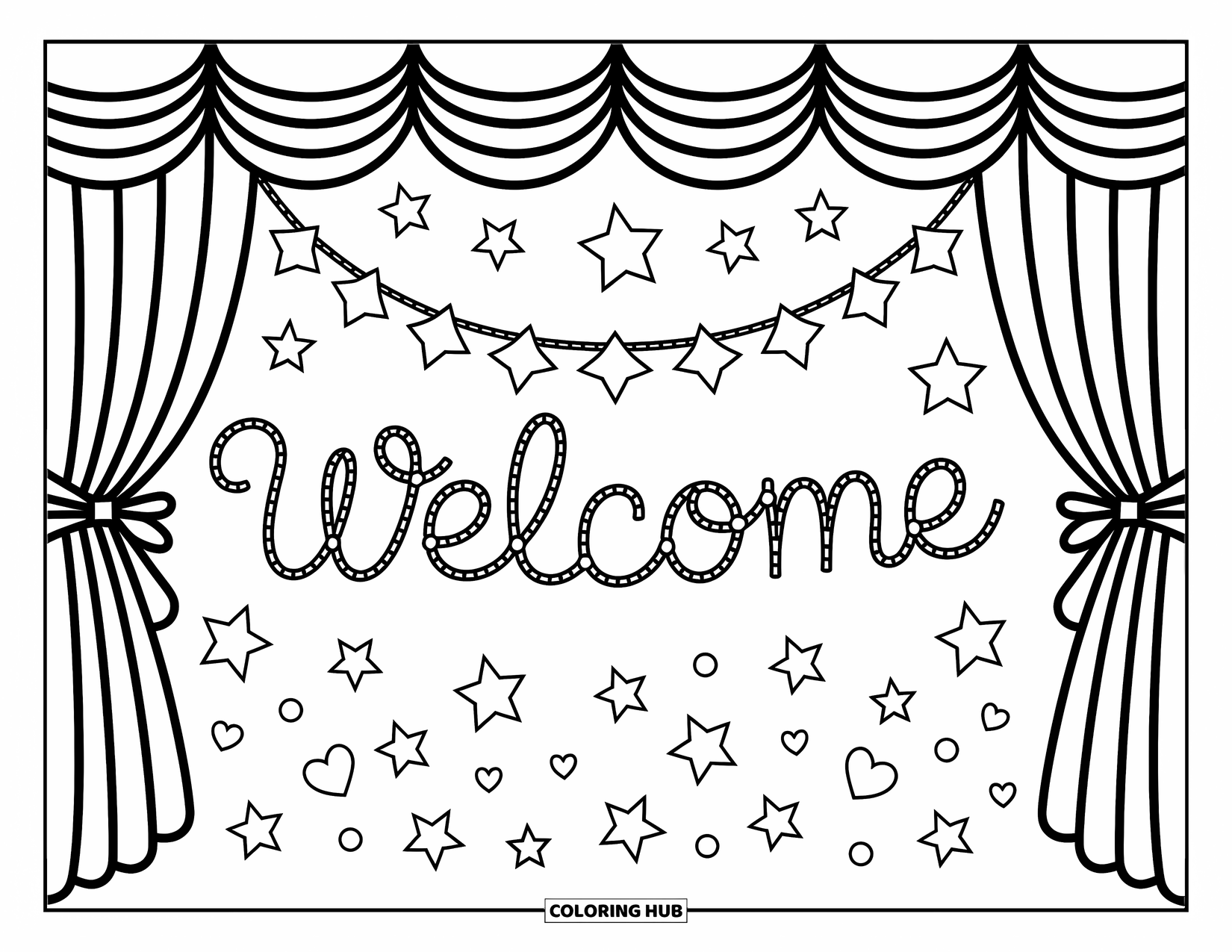 75+ Welcome Coloring Pages for Kids & Adults (Free Printable PDFs)