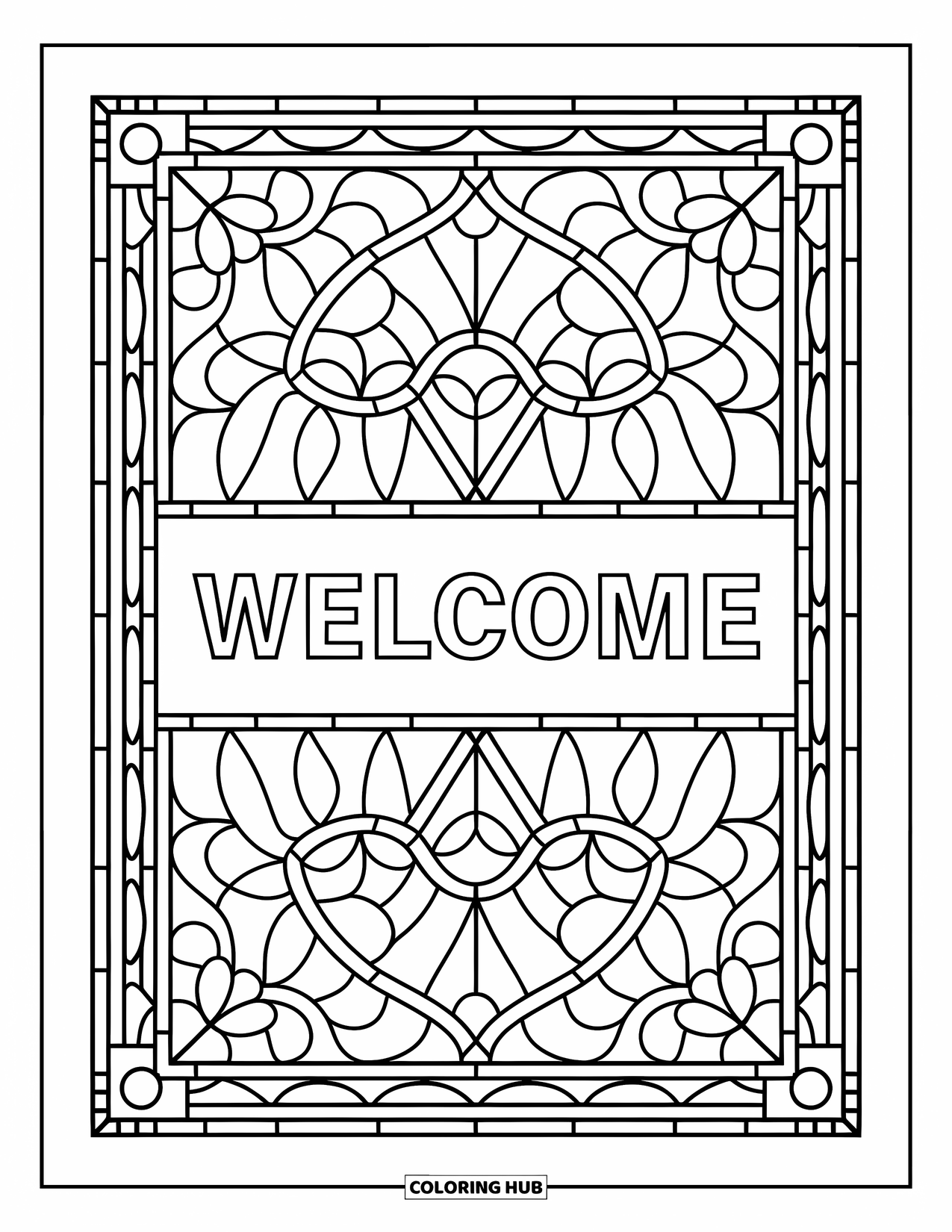 75+ Welcome Coloring Pages for Kids & Adults (Free Printable PDFs)