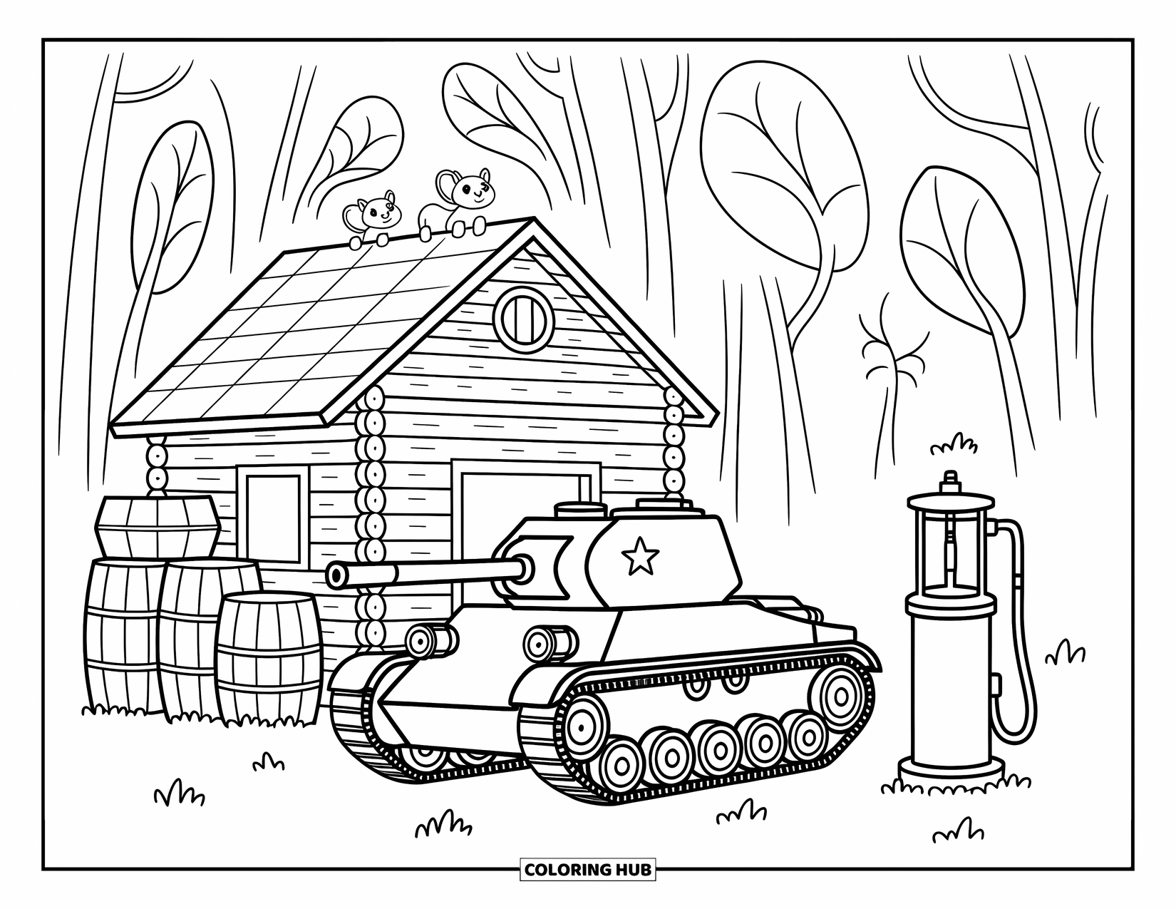 85+ WW2 Tank Coloring Pages for Kids & Adults (Free Printable PDFs)