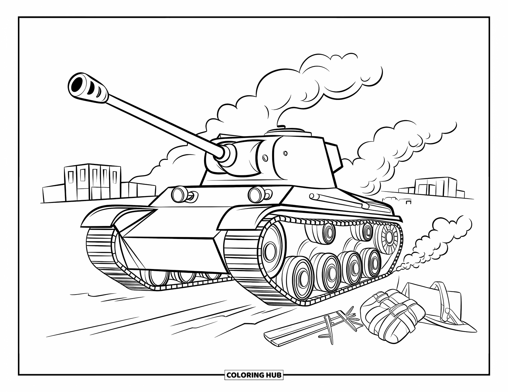 85+ WW2 Tank Coloring Pages for Kids & Adults (Free Printable PDFs)