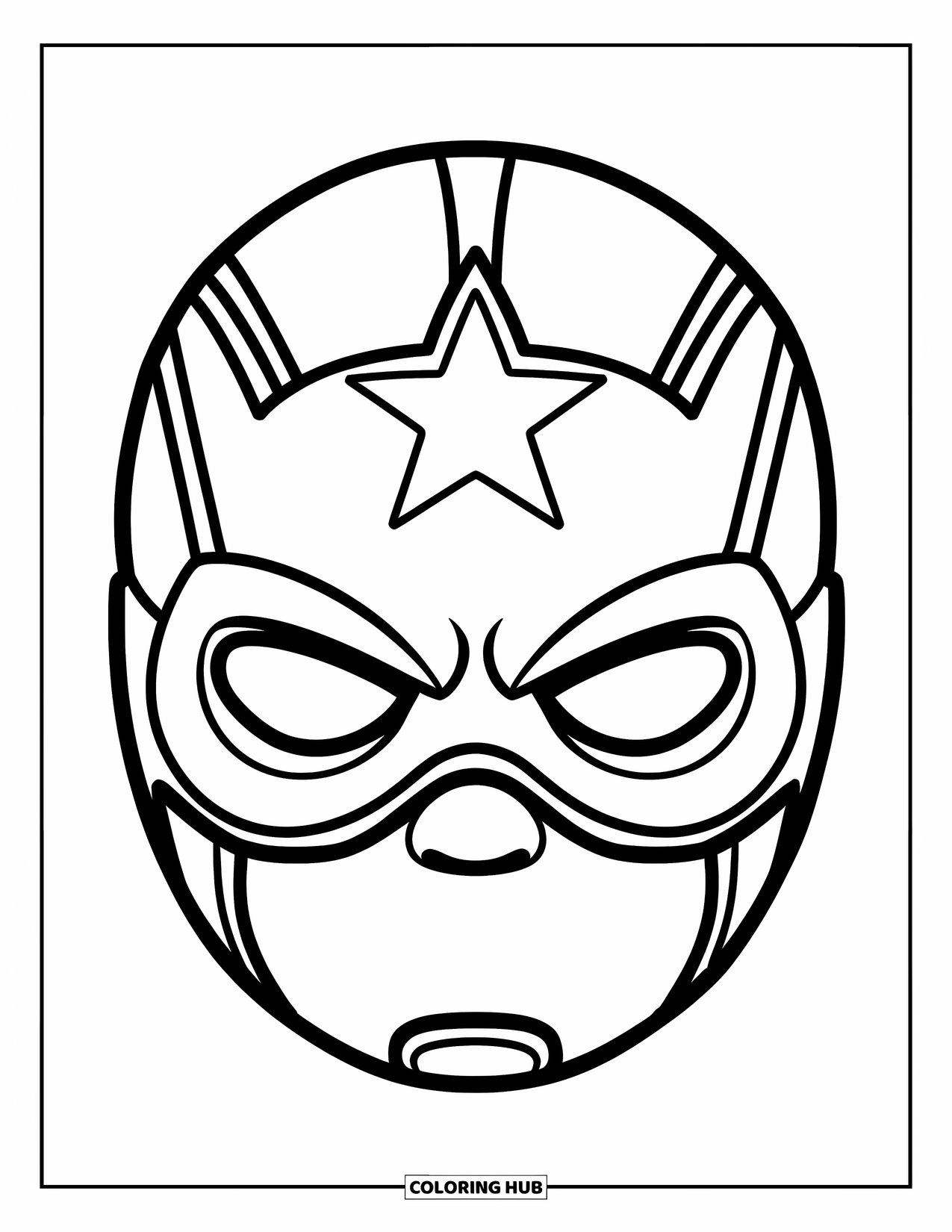 85+ Mask Coloring Pages for Kids & Adults (Free Printable PDFs)